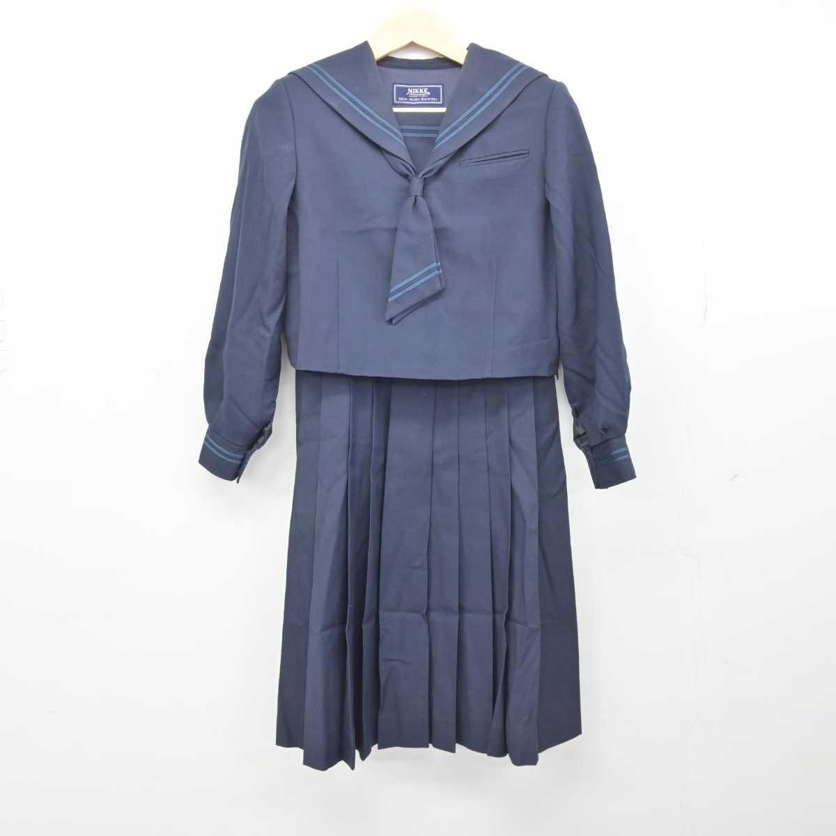 【中古】埼玉県 越谷市立光陽中学校 女子制服 3点 セーラー服・ジャンパースカート Sf047865 中古制服通販パレイド