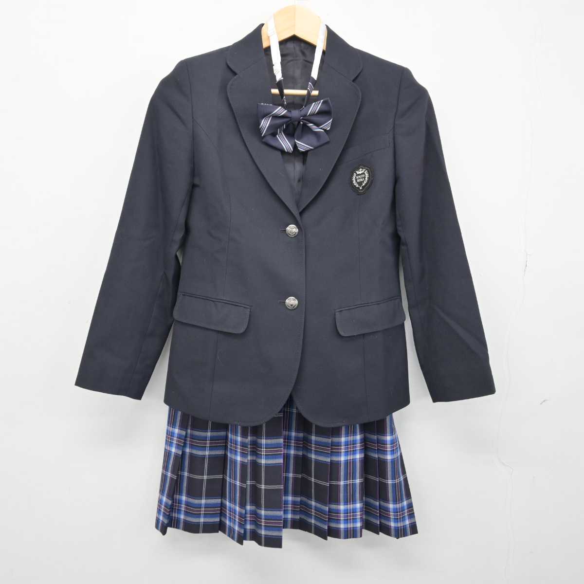 【中古】京都府 京都精華学園高等学校 女子制服 3点 ブレザー・スカート Sf047948 中古制服通販パレイド