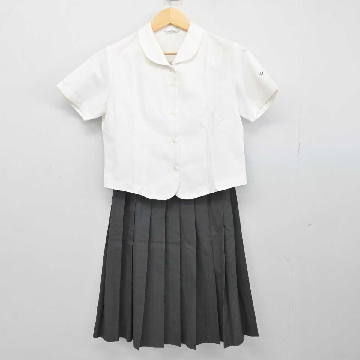 【中古】兵庫県 須磨東高等学校 女子制服 3点 シャツ・スカート Sf048108 中古制服通販パレイド