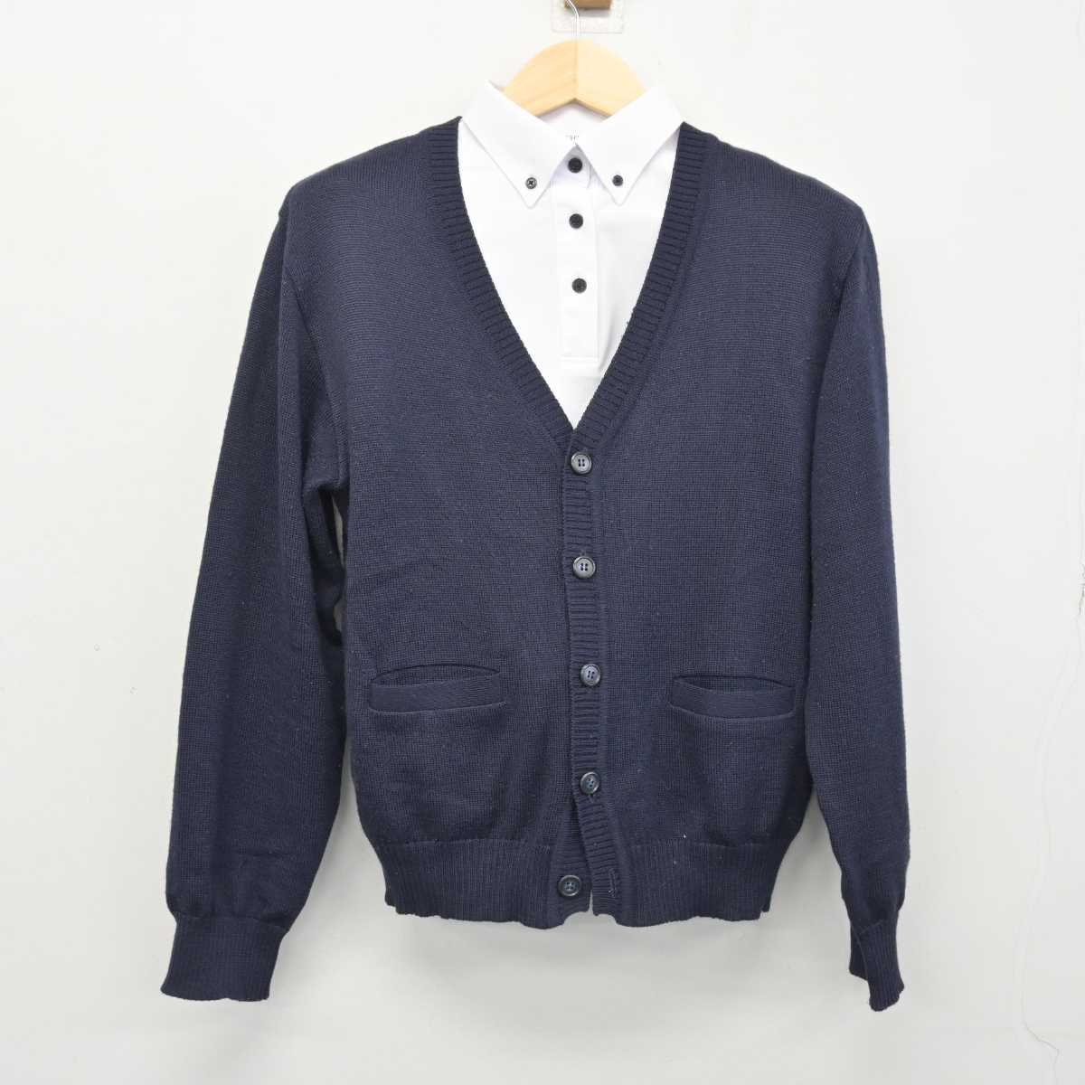 【中古】北海道 北海道旭川北高等学校 女子制服 2点 ニット・シャツ Sf048130 中古制服通販パレイド