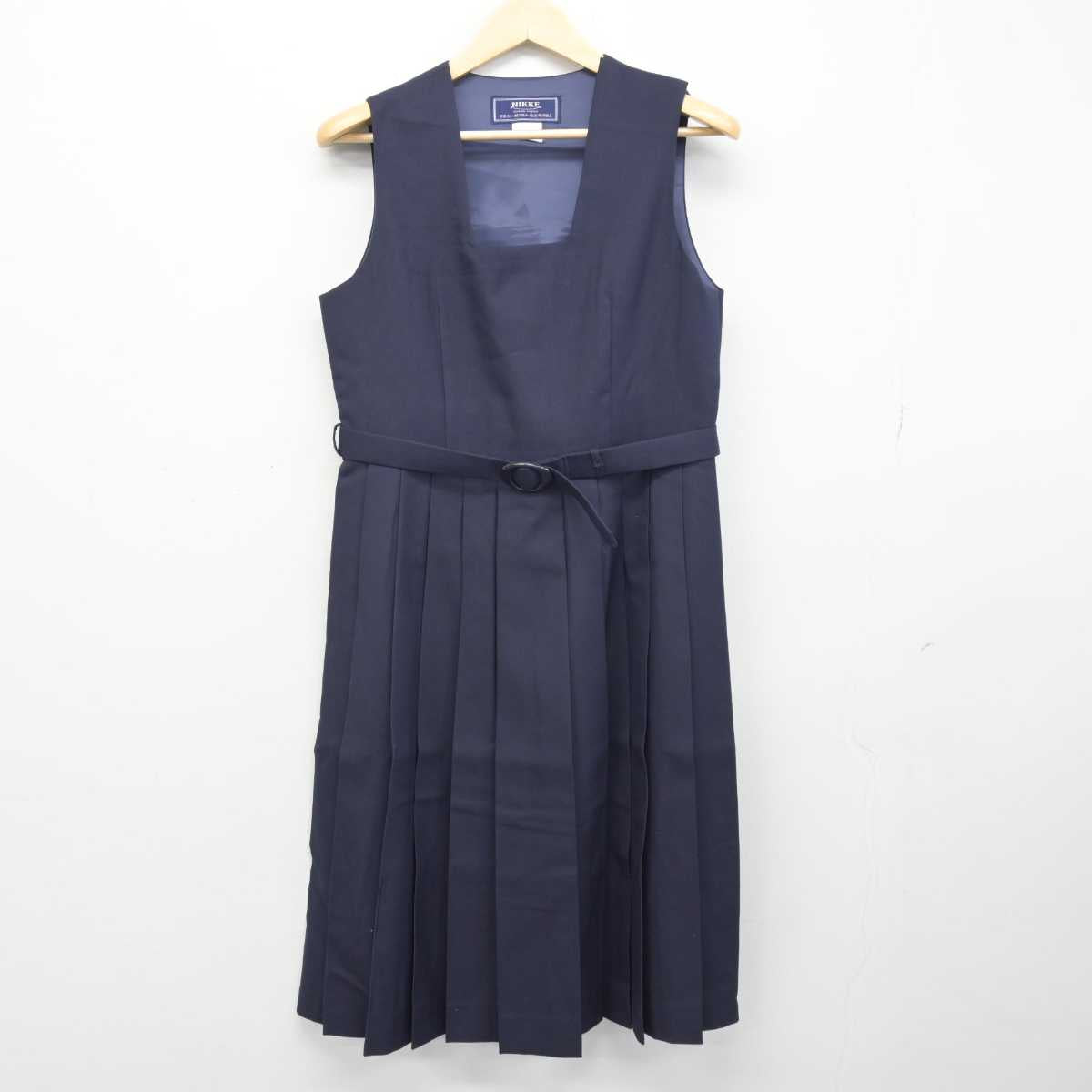 【中古】埼玉県 菖蒲中学校 女子制服 1点 ジャンパースカート Sf048138 中古制服通販パレイド