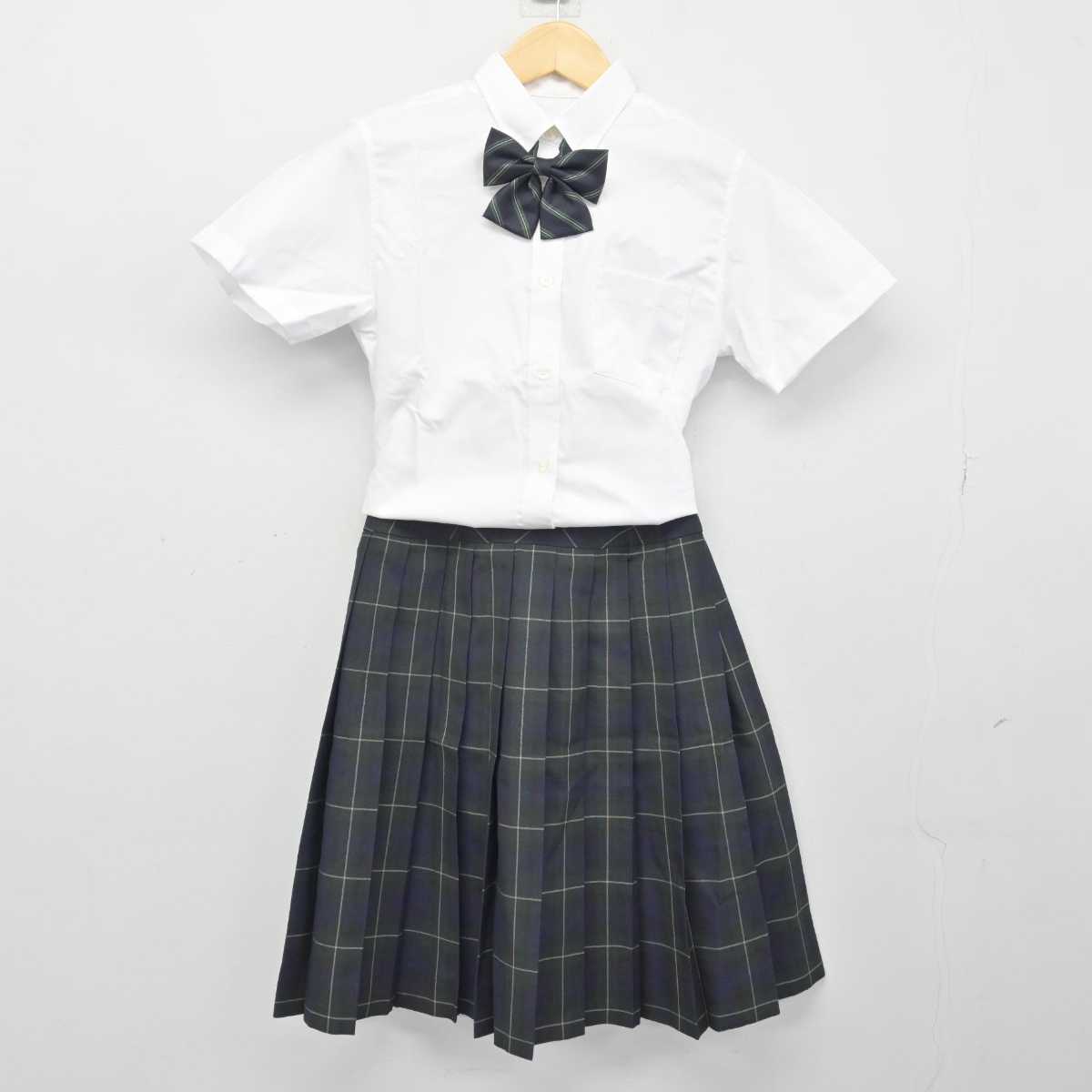 【中古】熊本県 玉名女子高等学校 女子制服 4点 シャツ・スカート Sf048157 中古制服通販パレイド