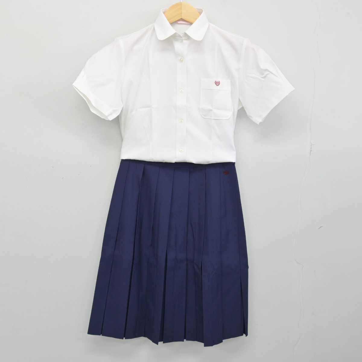 【中古】愛知県 日進西高等学校 女子制服 2点 シャツ・スカート Sf048333 中古制服通販パレイド