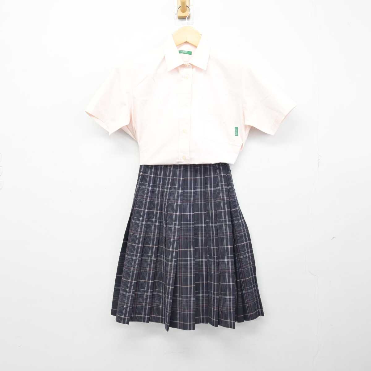 【中古】岐阜県 岐阜聖徳学園高等学校 女子制服 3点 シャツ・スカート Sf048402 中古制服通販パレイド