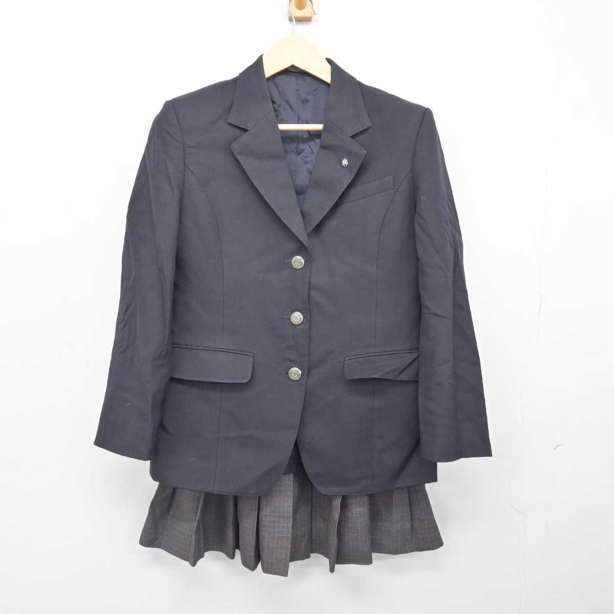 【中古】北海道 札幌平岸高等学校 女子制服 3点 ブレザー・ベスト・スカート Sf048420 中古制服通販パレイド
