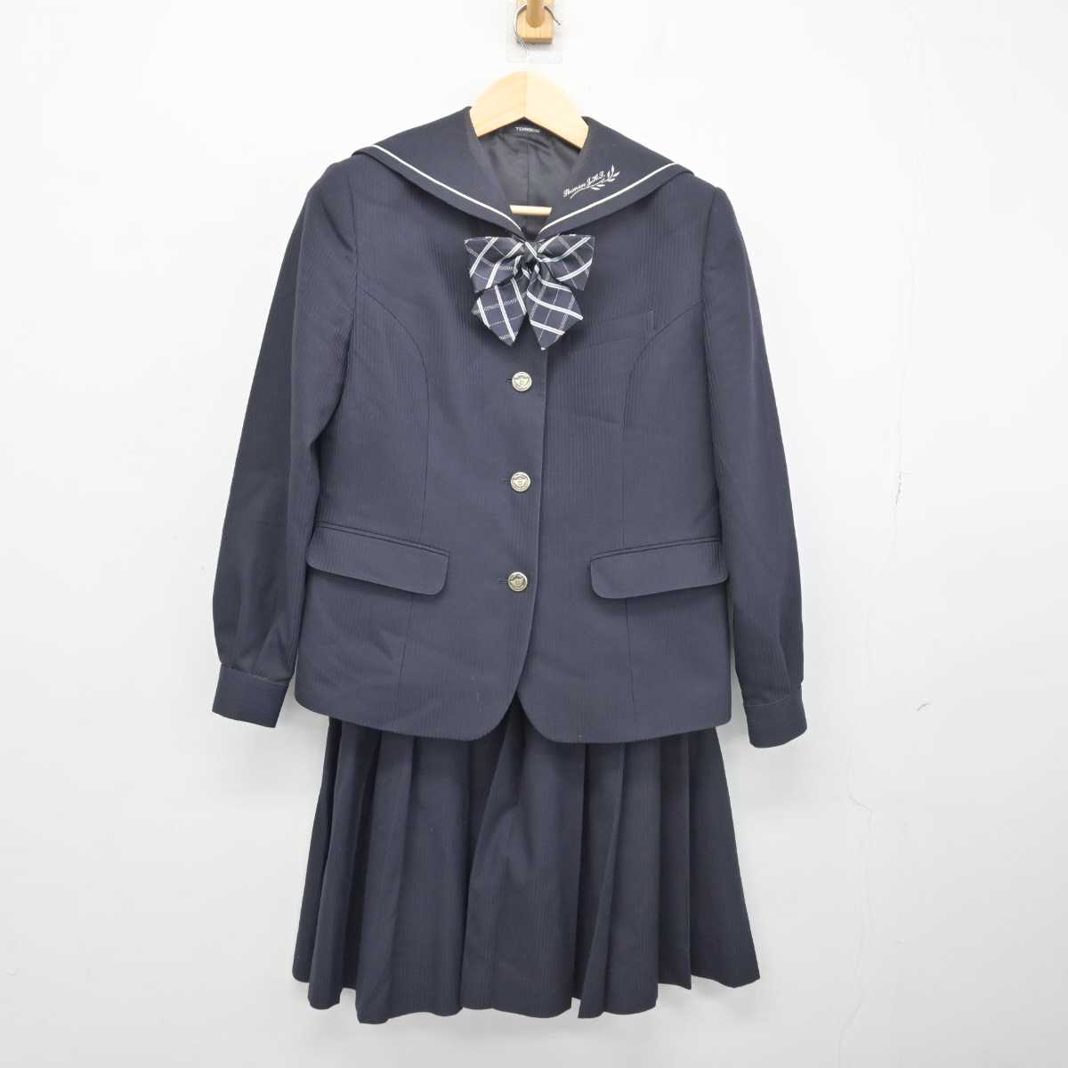 【中古】愛知県 岡崎市立翔南中学校 女子制服 3点 セーラー服・スカート Sf048474 中古制服通販パレイド