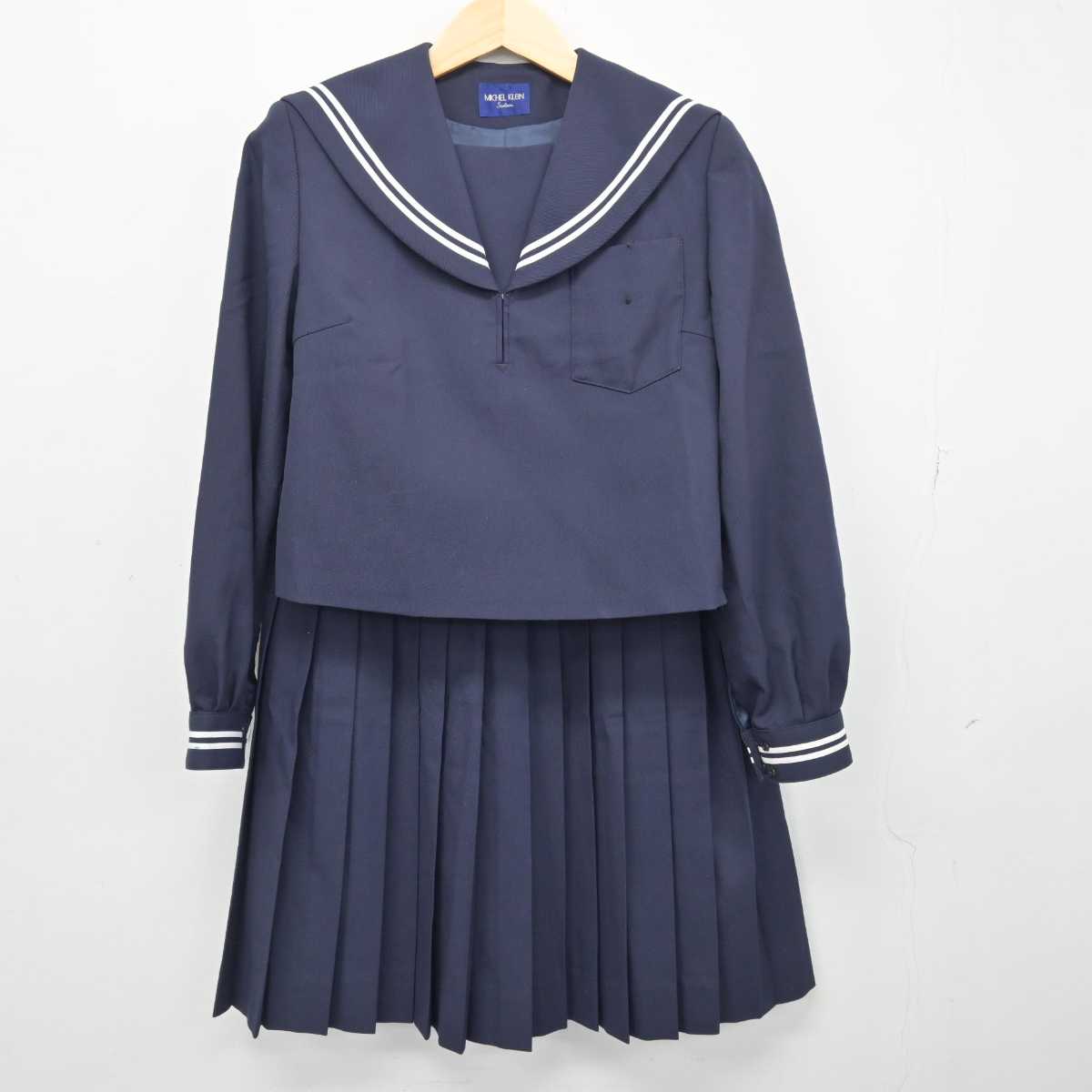 【中古】愛知県 田原市立東部中学校 女子制服 2点 セーラー服・スカート Sf048491 中古制服通販パレイド