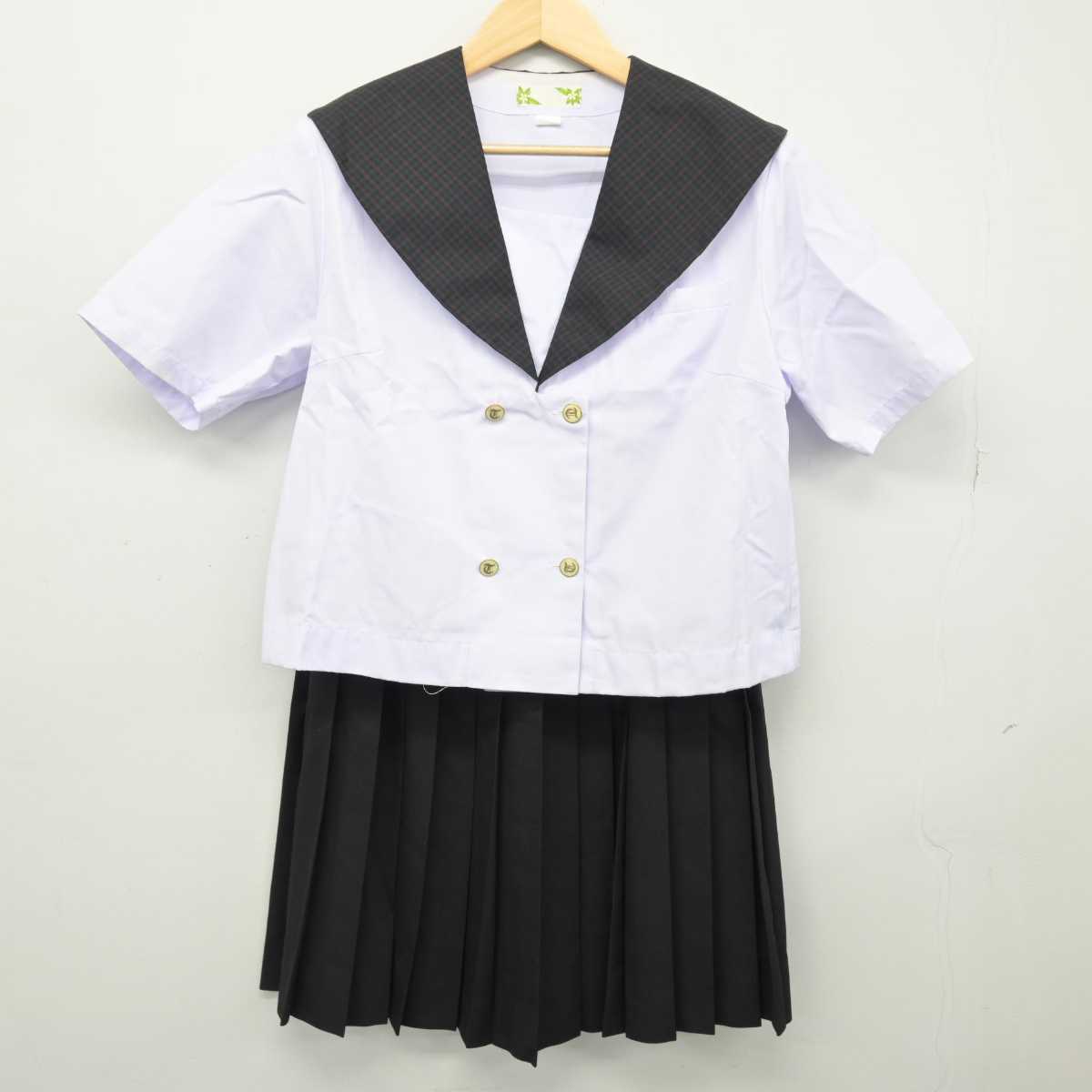 【中古】愛知県 田原市立東部中学校 女子制服 2点 セーラー服・スカート Sf048493 中古制服通販パレイド