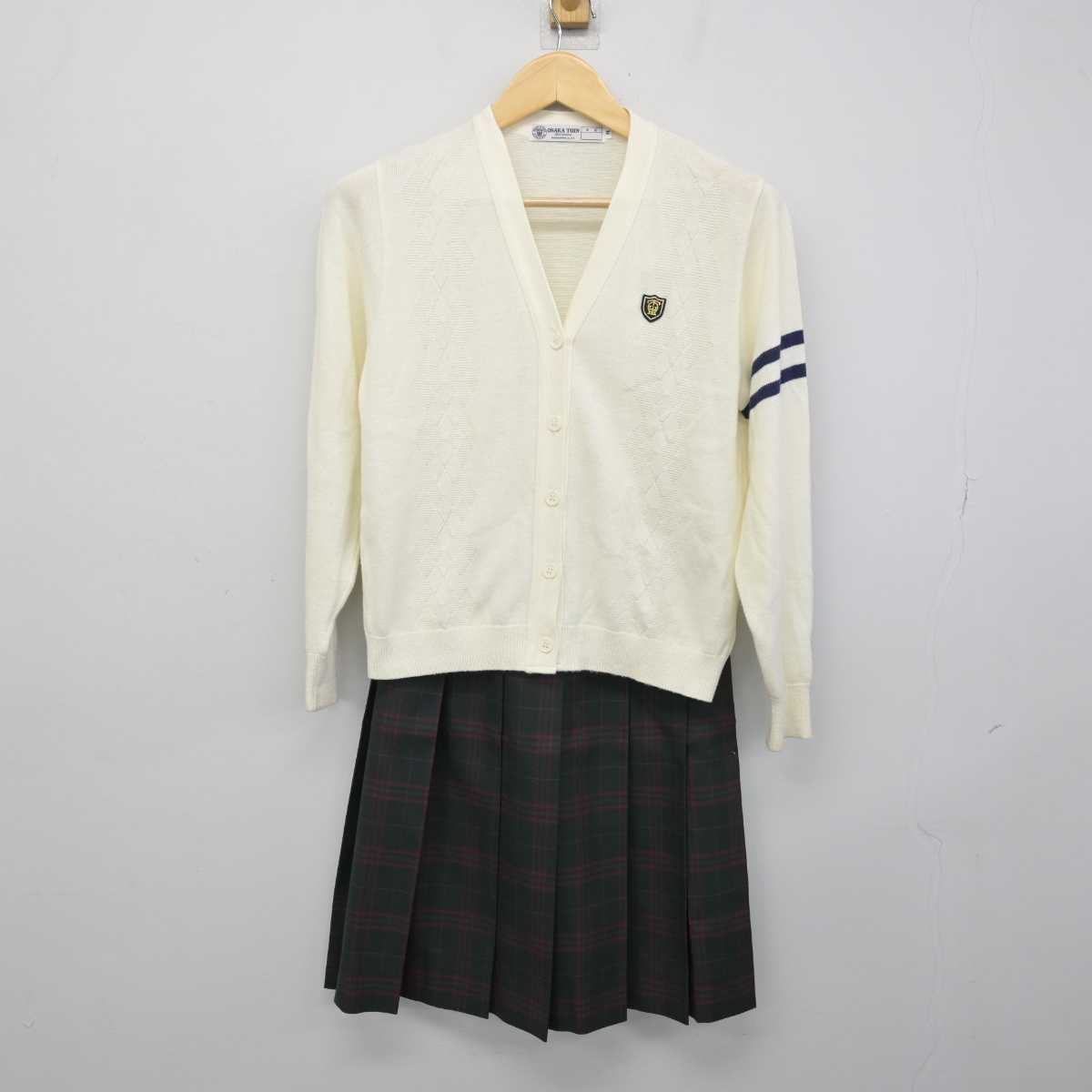【中古】大阪府 大阪桐蔭中学校・高等学校 女子制服 3点 ニット・スカート Sf048779 中古制服通販パレイド