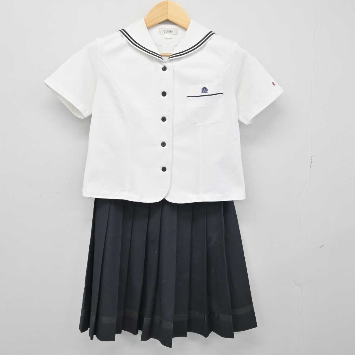 【中古】大阪府 初芝立命館高等学校 女子制服 3点 シャツ・スカート Sf048919 中古制服通販パレイド
