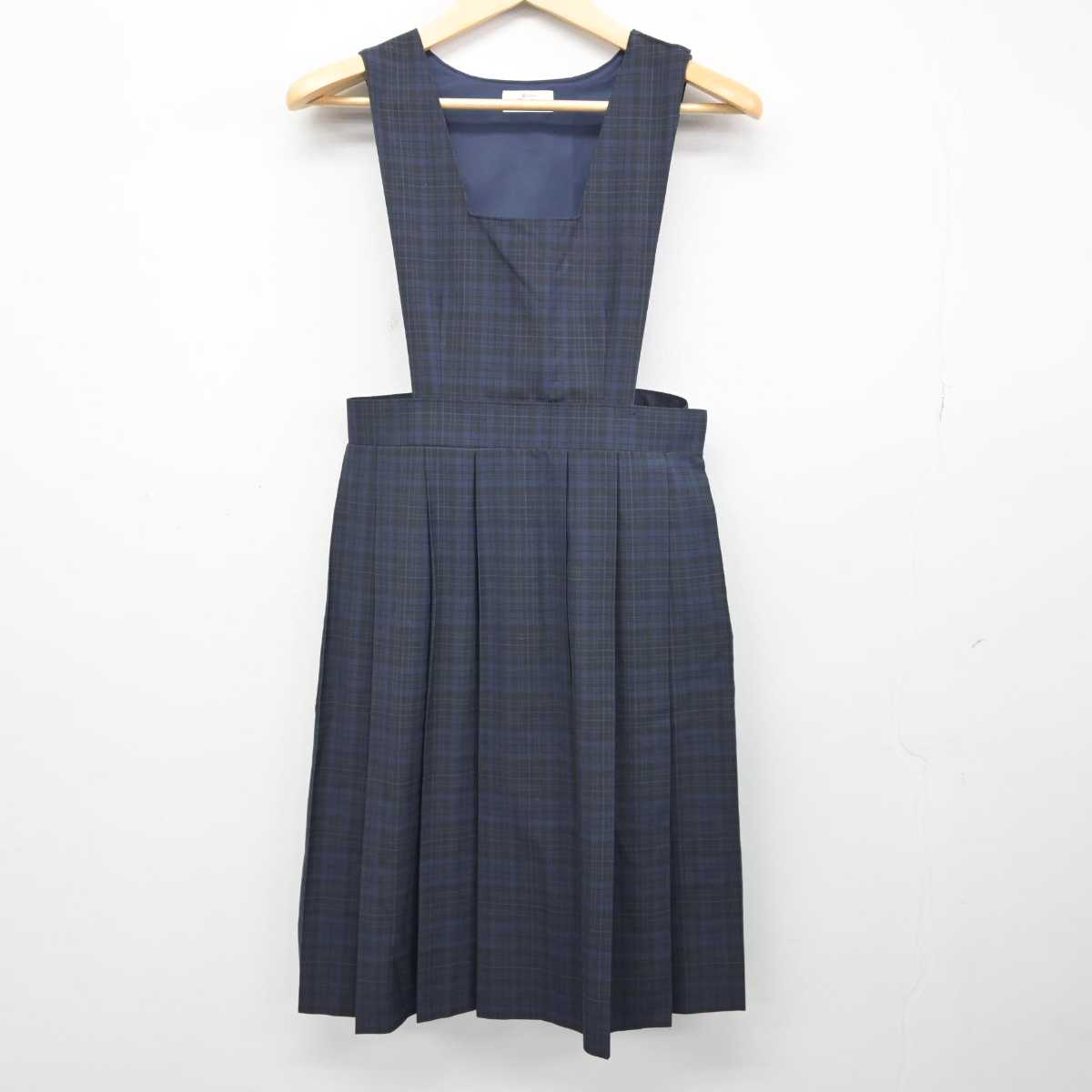 【中古】福岡県 福岡市内中学新標準服 女子制服 1点 ジャンパースカート Sf049040 中古制服通販パレイド