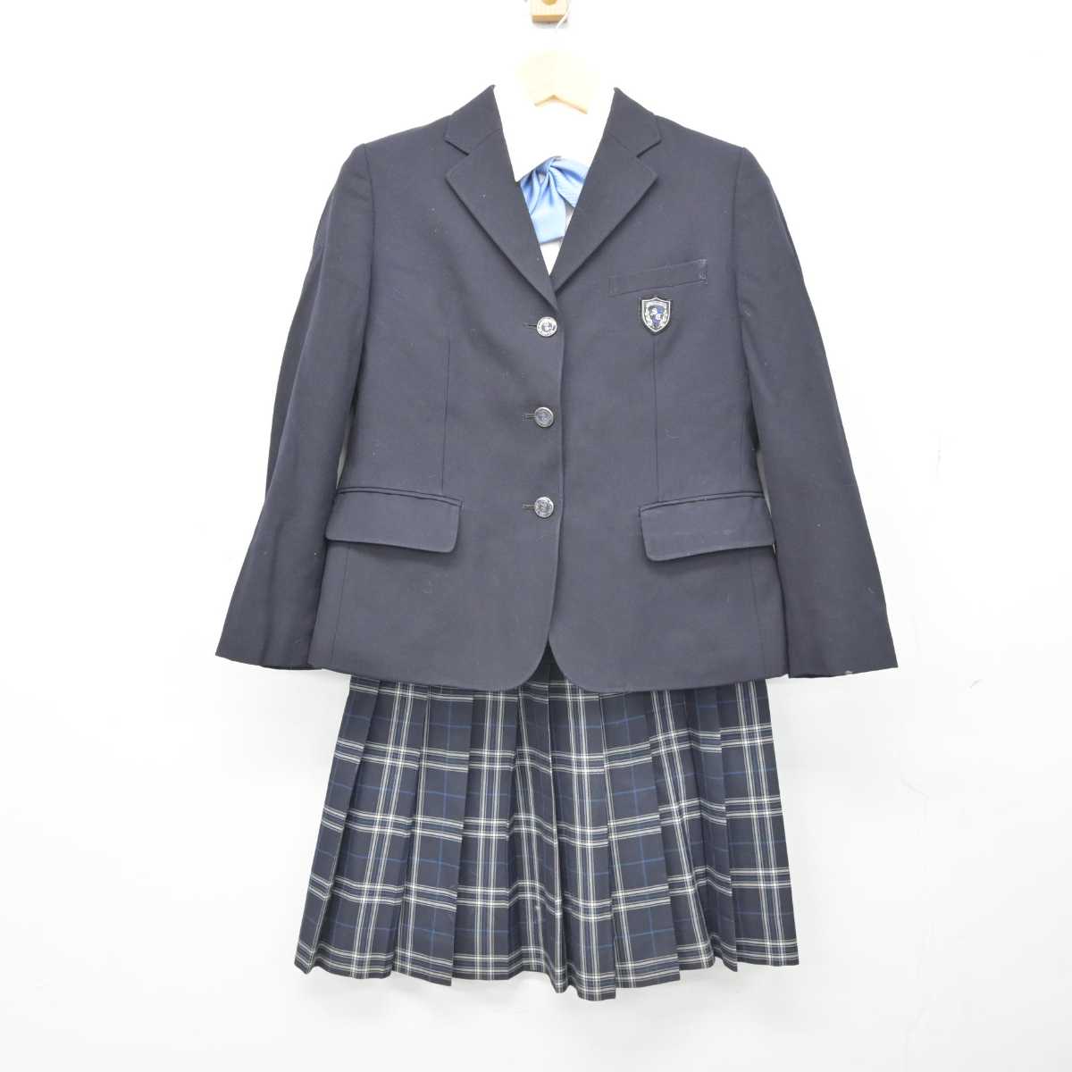 【中古】愛知県 聖カピタニオ女子高等学校 女子制服 5点 ブレザー・シャツ・スカート Sf049229 中古制服通販パレイド