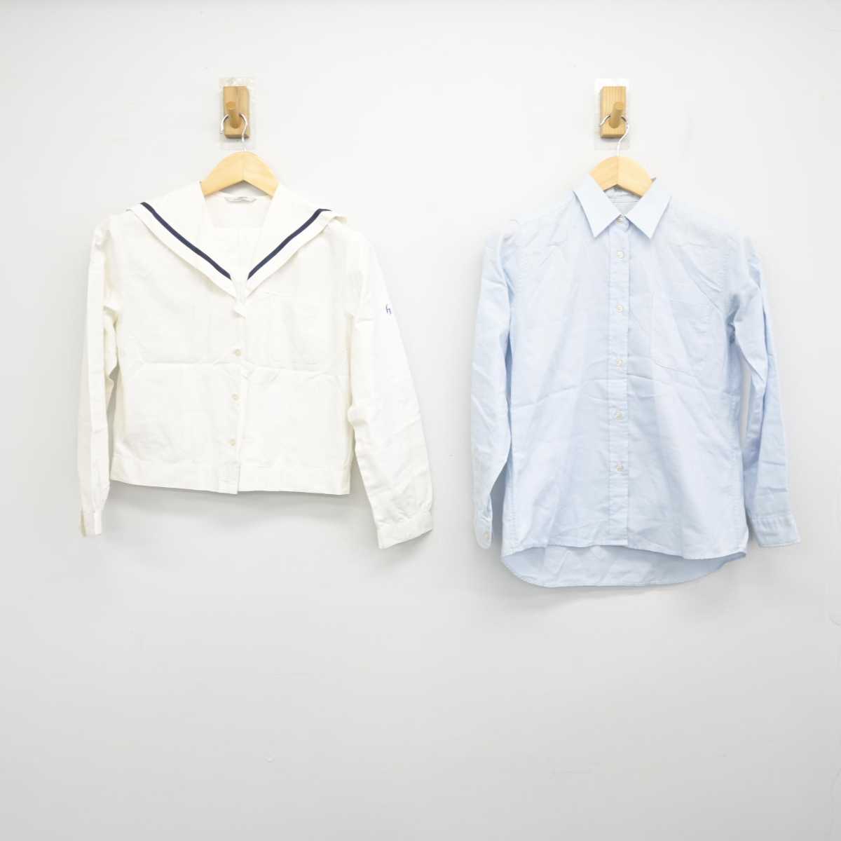 【中古】広島県 広島国際学院高等学校 女子制服 2点 シャツ・セーラー服 Sf049602 中古制服通販パレイド