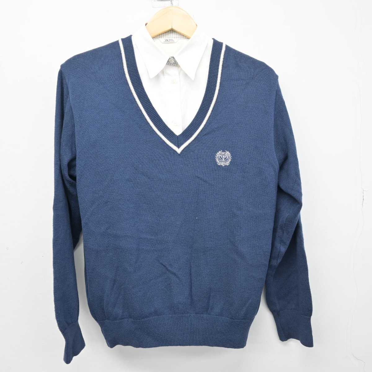 【中古】愛知県 東邦高等学校 女子制服 2点 シャツ・ニット Sf049760 中古制服通販パレイド
