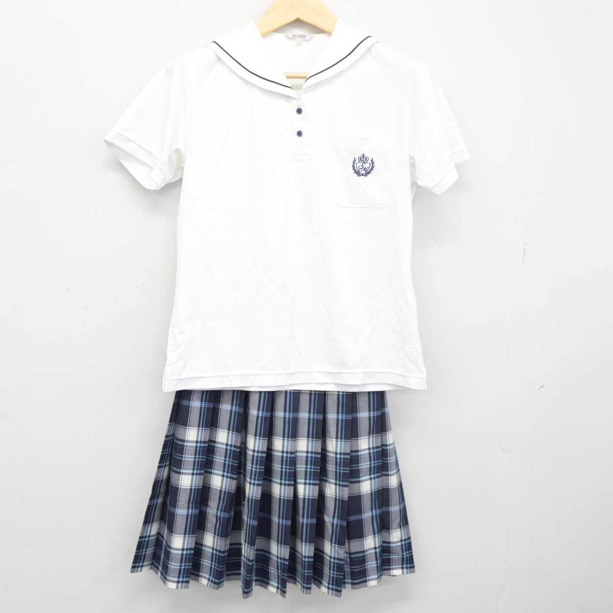【中古】山形県 酒田南高等学校 女子制服 2点 セーラー服・スカート Sf049812 中古制服通販パレイド