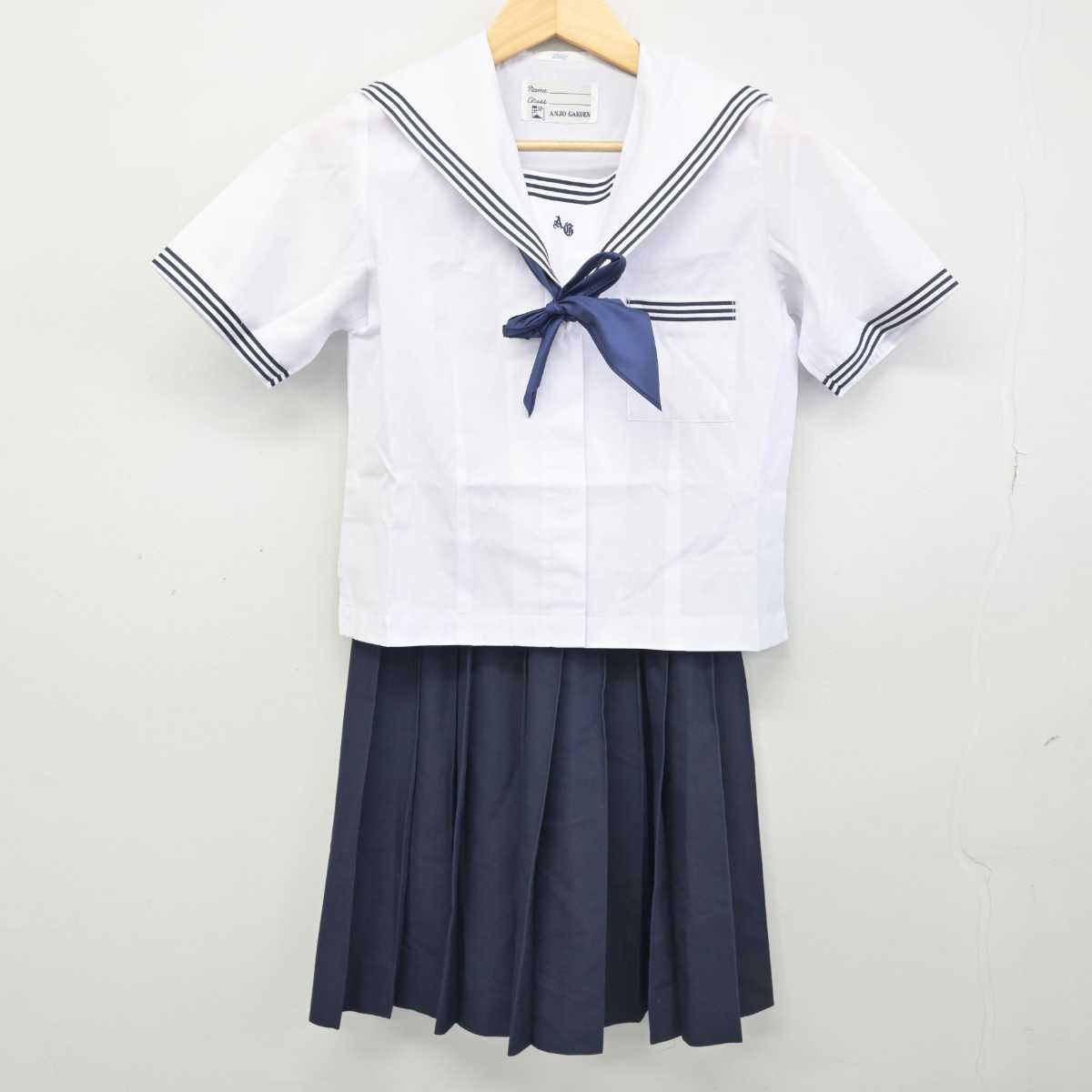 【中古】愛知県 安城学園高等学校 女子制服 4点 セーラー服・スカート Sf049968 中古制服通販パレイド