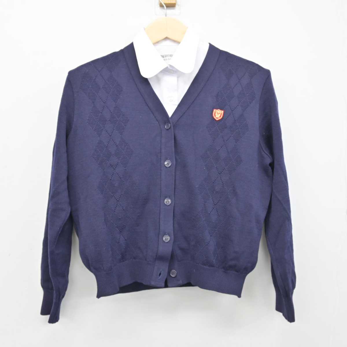 【中古】大阪府 大阪桐蔭中学校・高等学校 女子制服 2点 ニット・シャツ Sf050229 中古制服通販パレイド