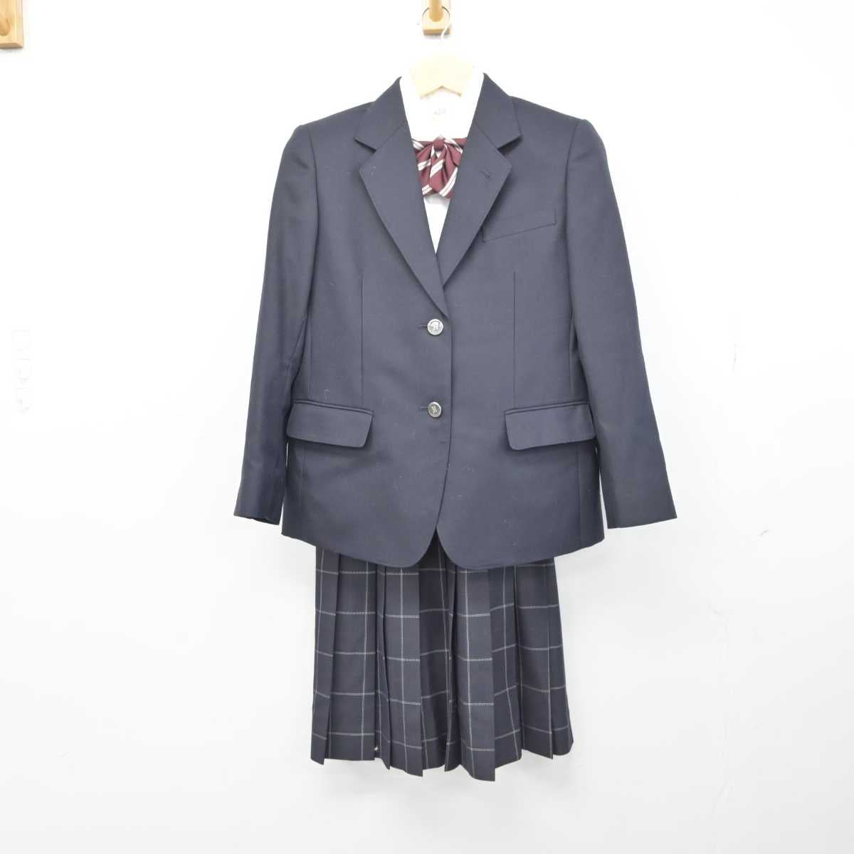 【中古】埼玉県 本庄東高等学校附属中学校 女子制服 4点 ブレザー・シャツ・スカート Sf050312 中古制服通販パレイド