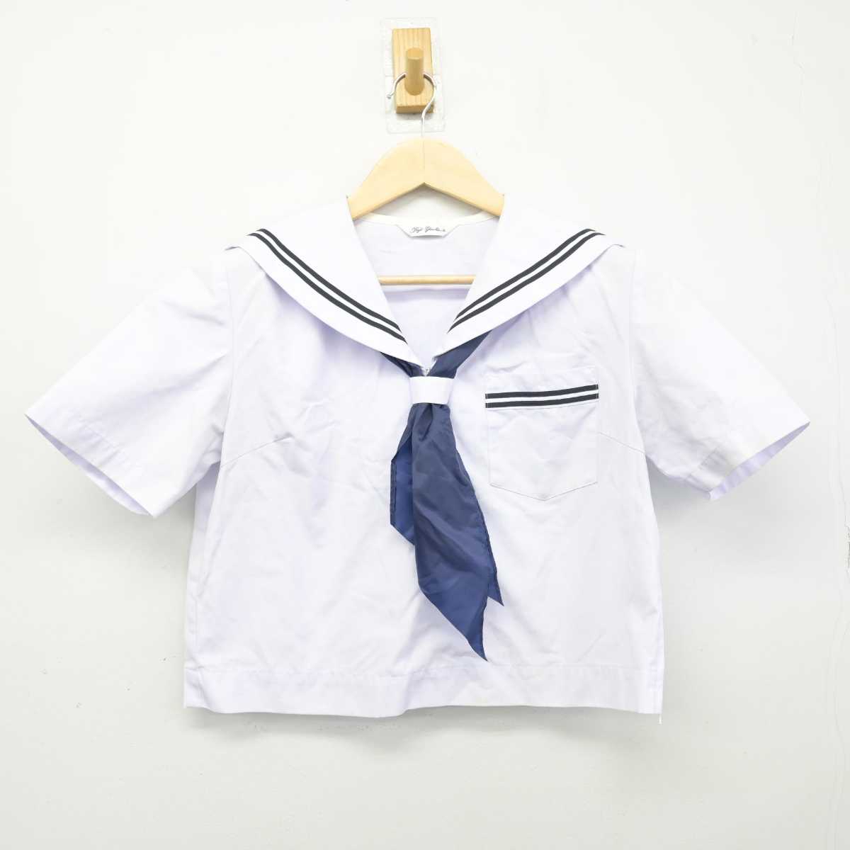 【中古】広島県 長江中学校 女子制服 2点 セーラー服 Sf050332 中古制服通販パレイド