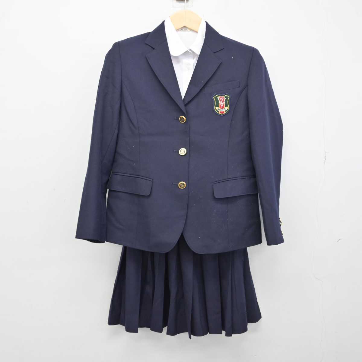 【中古】福島県 磐城第一高等学校 女子制服 3点 ブレザー・シャツ・スカート Sf050519 中古制服通販パレイド