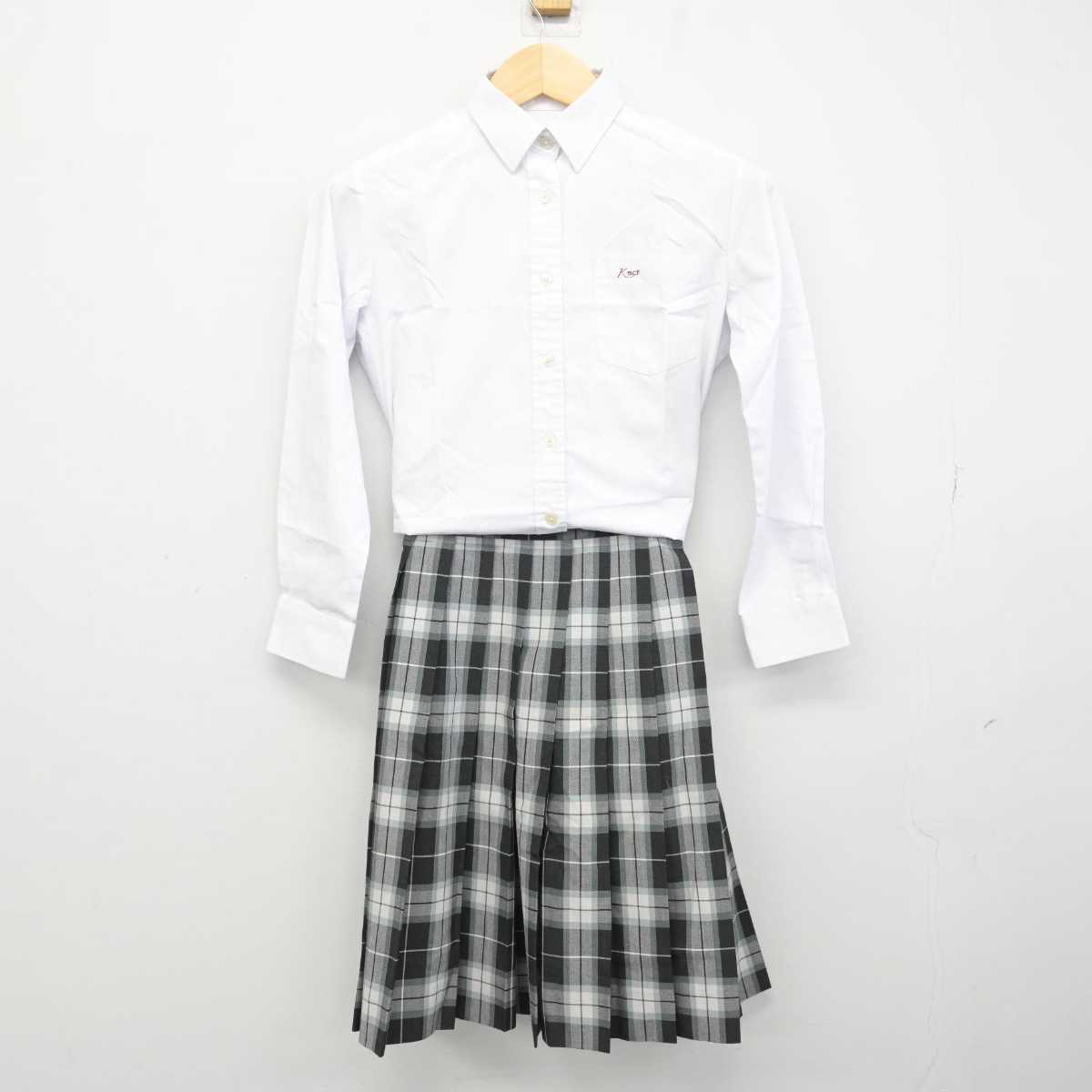 【中古】広島県 呉工業高等専門学校 女子制服 2点 シャツ・スカート Sf050671 中古制服通販パレイド