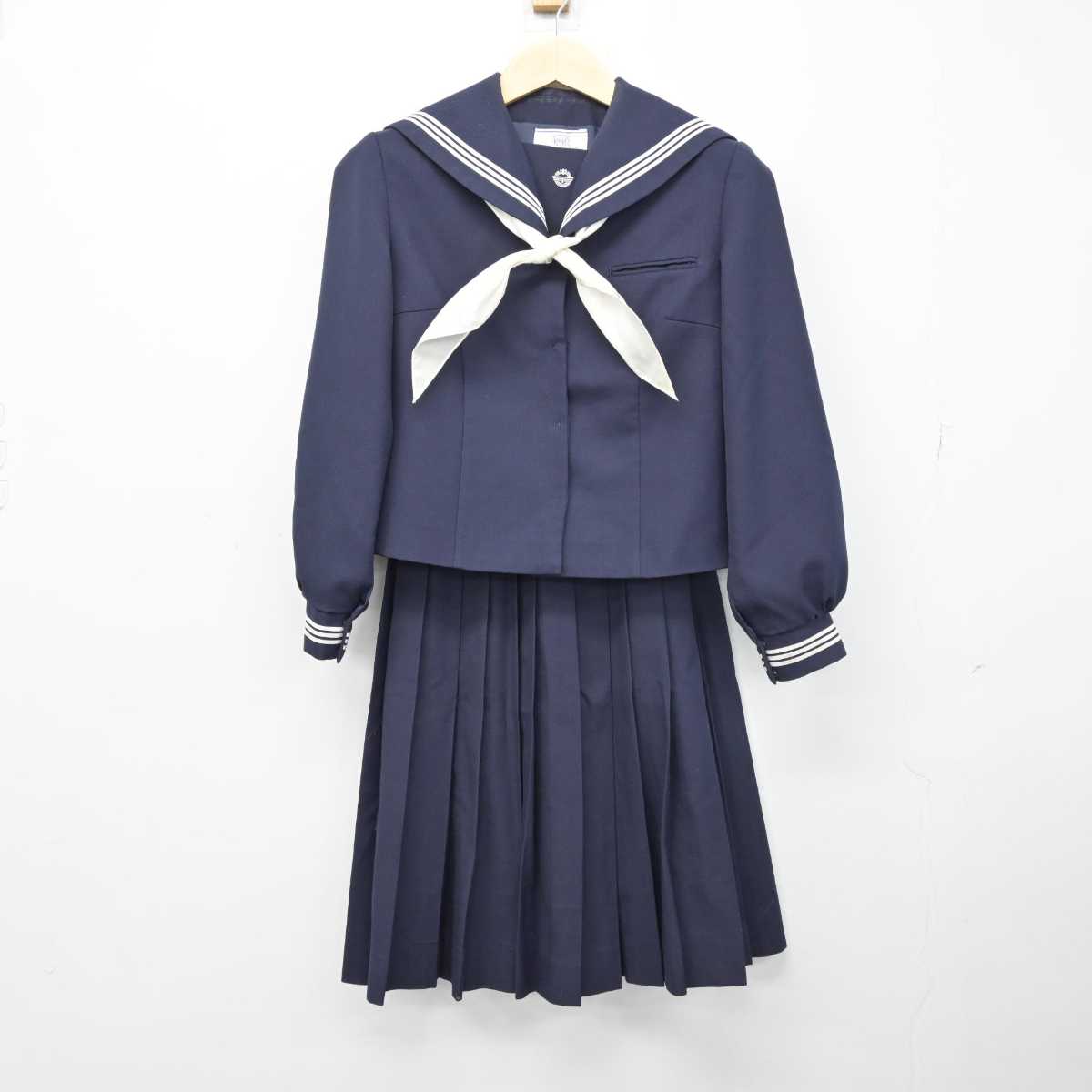 【中古】千葉県 袖ケ浦市平川中学校 女子制服 5点 セーラー服・スカート・スカート Sf050947 中古制服通販パレイド