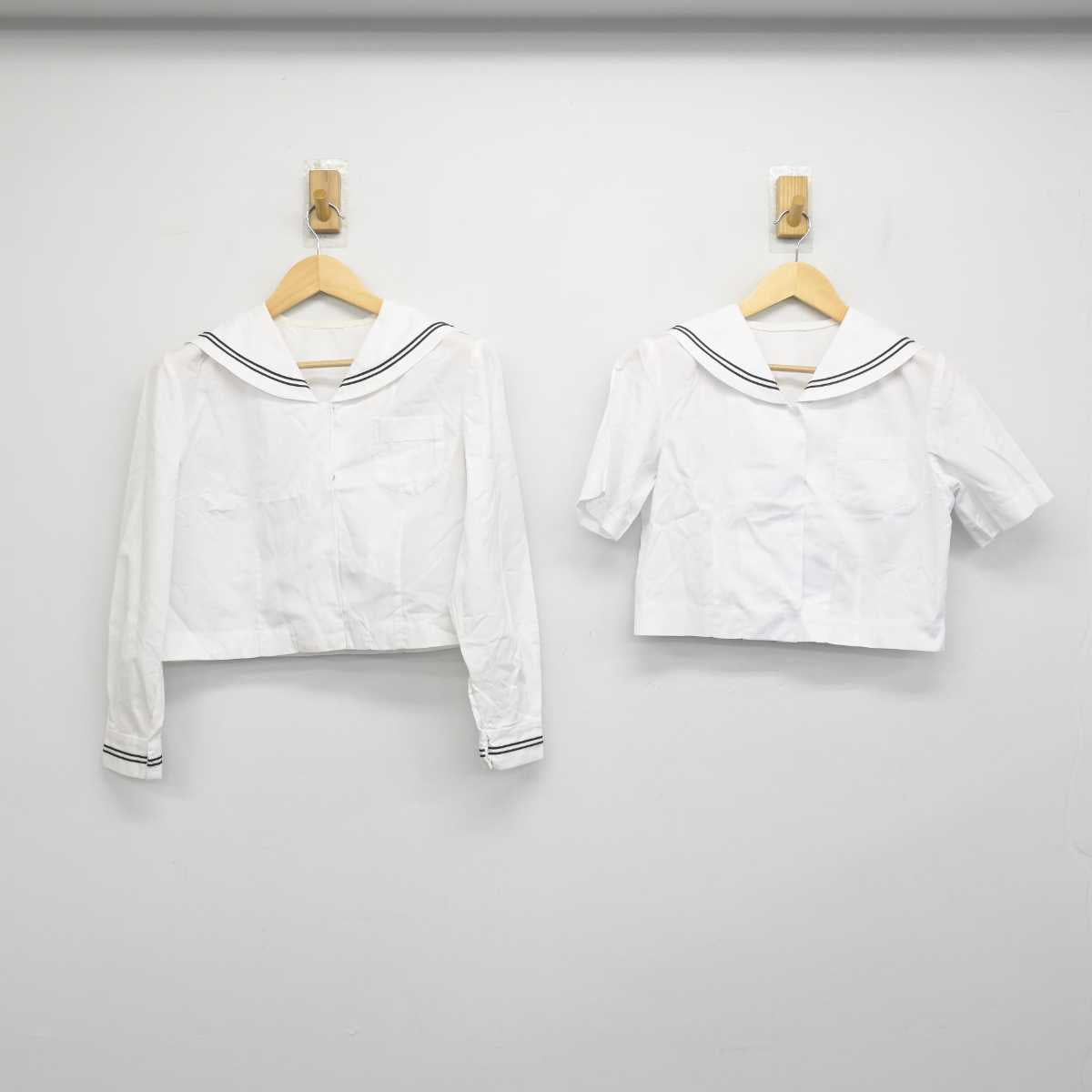 【中古】群馬県 桐生高等学校旧制服 女子制服 2点 セーラー服・セーラー服 Sf051040 中古制服通販パレイド