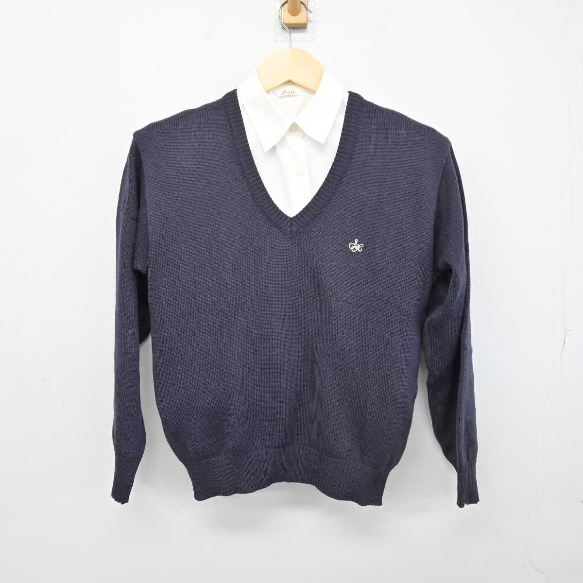 【中古】東京都 自由ヶ丘学園高等学校 女子制服 2点 ニット・シャツ Sf051050 中古制服通販パレイド