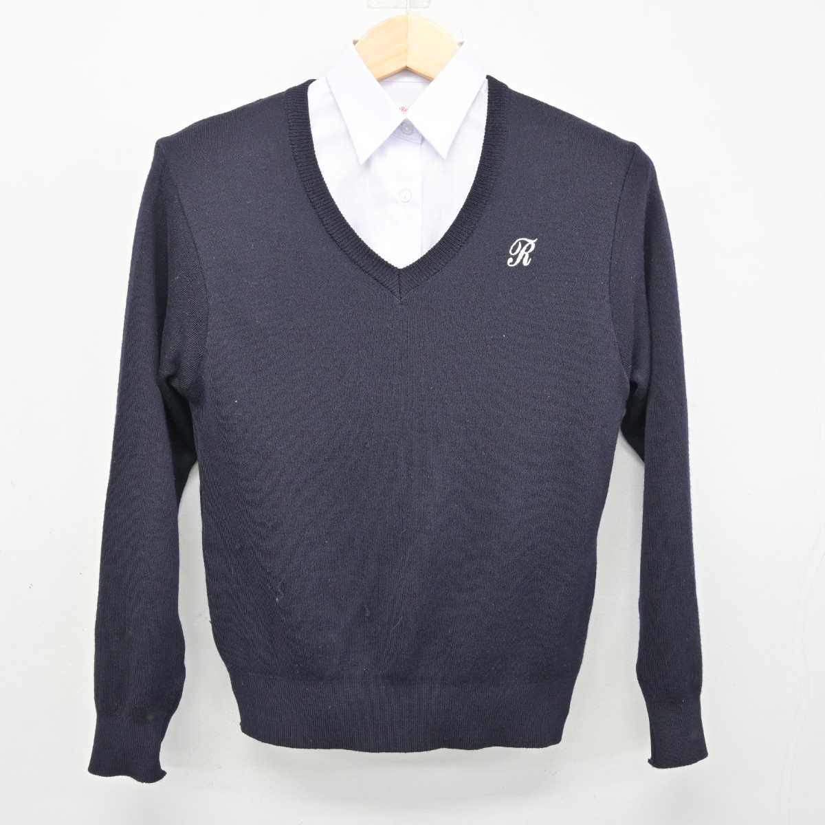 【中古】熊本県 東稜高等学校 女子制服 2点 シャツ・ニット Sf051202 中古制服通販パレイド