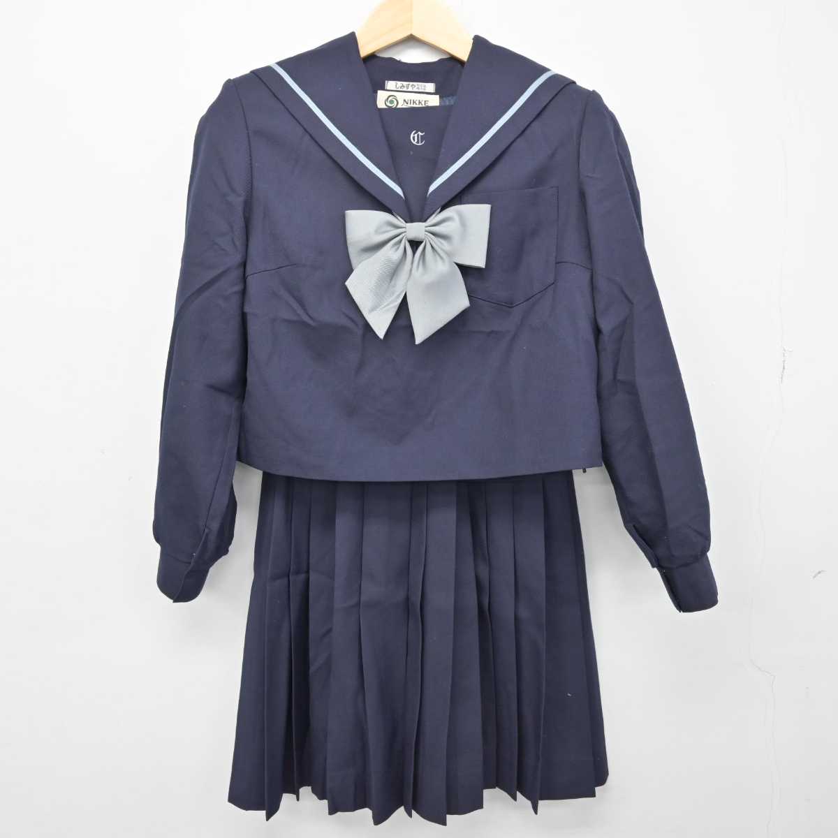 【中古】愛知県 知立高等学校 女子制服 3点 セーラー服・スカート Sf051267 中古制服通販パレイド