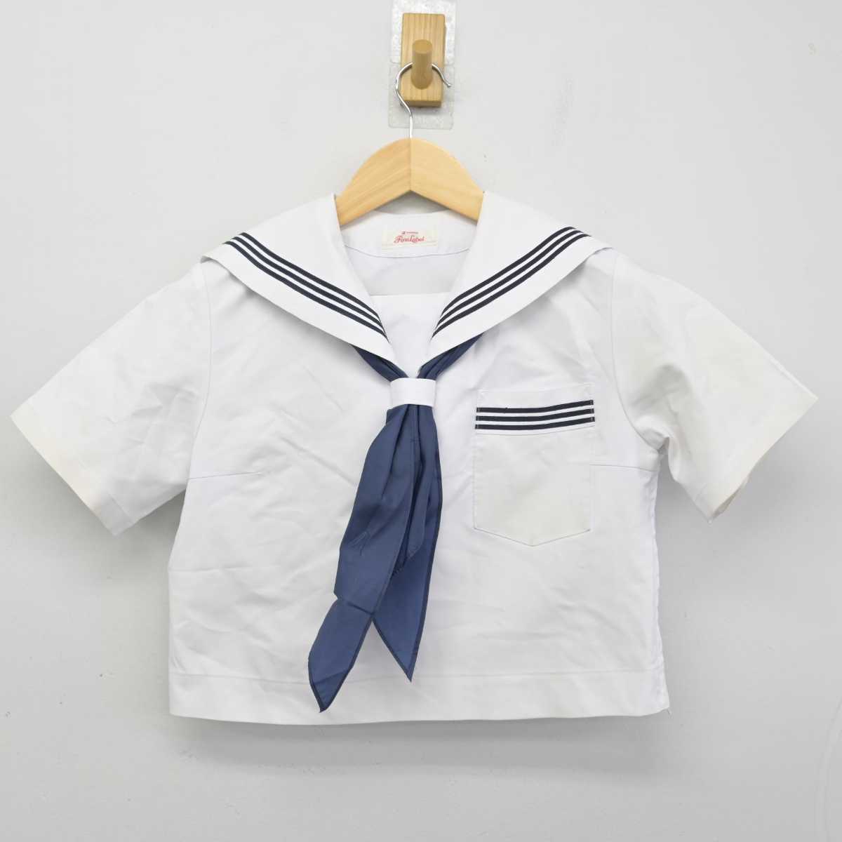 【中古】広島県 尾道市立高西中学校 女子制服 2点 セーラー服 Sf051439 中古制服通販パレイド