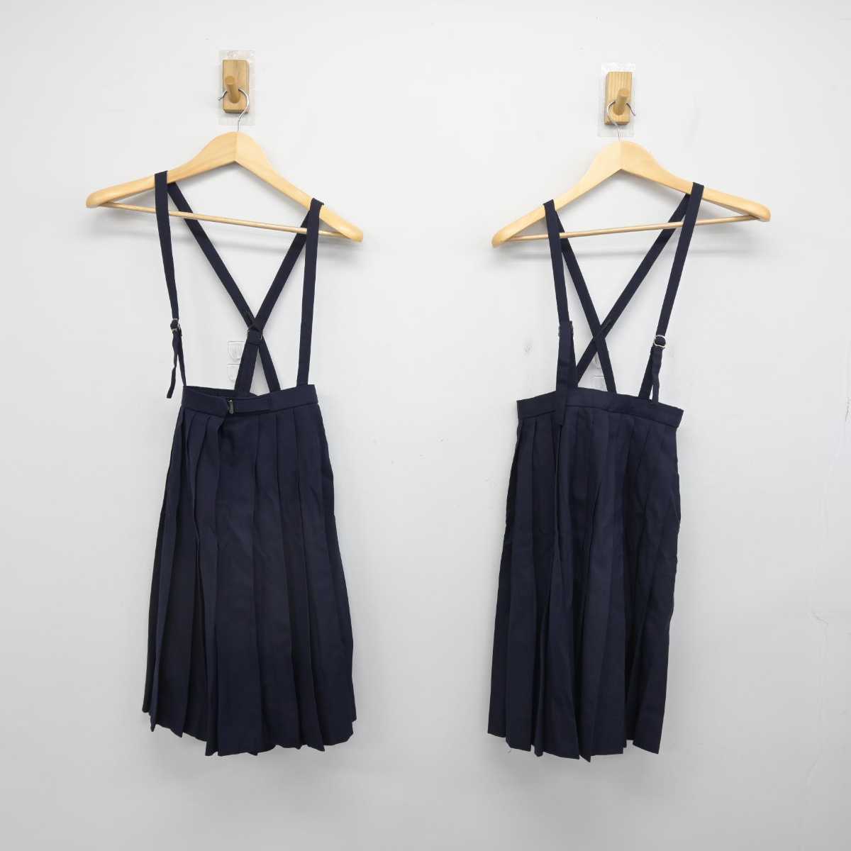 【中古】長崎県 国立長崎大学教育学部附属中学校 女子制服 2点 スカート・スカート Sf051567 中古制服通販パレイド