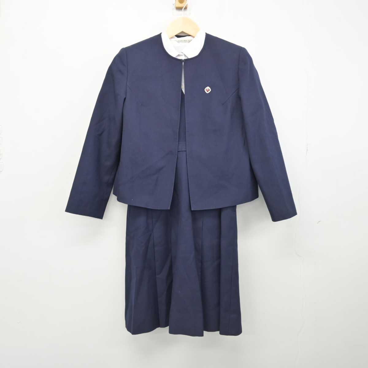 【中古】大阪府 大阪信愛学院高等学校 女子制服 4点 ブレザー・シャツ・ジャンパースカート Sf051630 中古制服通販パレイド