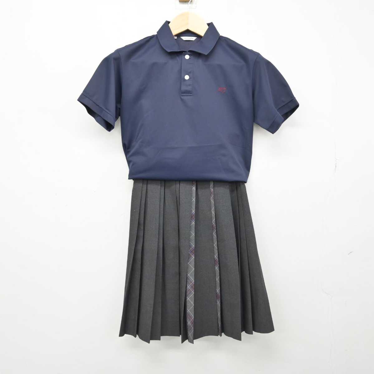 【中古】山梨県 甲斐清和高等学校 女子制服 2点 シャツ・スカート Sf052040 中古制服通販パレイド