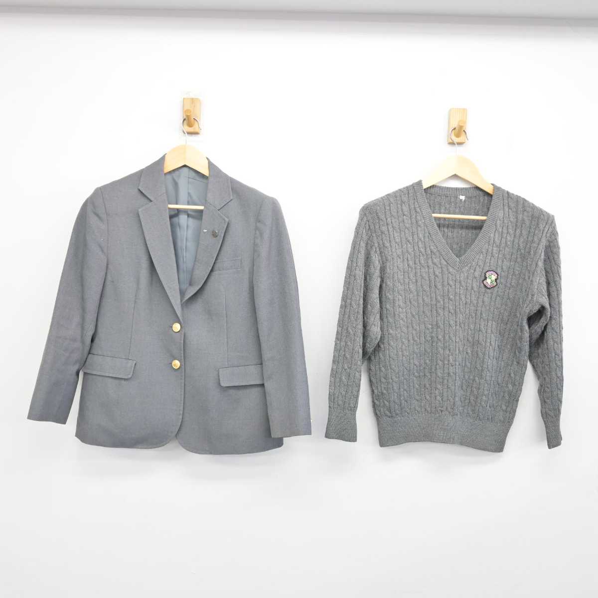 【中古】千葉県 昭和学院秀英中学校・高等学校 女子制服 3点 ブレザー・ニット Sf052369 中古制服通販パレイド