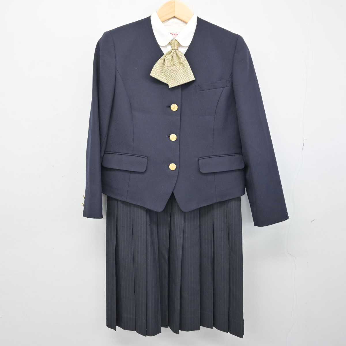 【中古】静岡県 藤枝順心高等学校 女子制服 4点 ブレザー・シャツ・ジャンパースカート Sf052478 中古制服通販パレイド