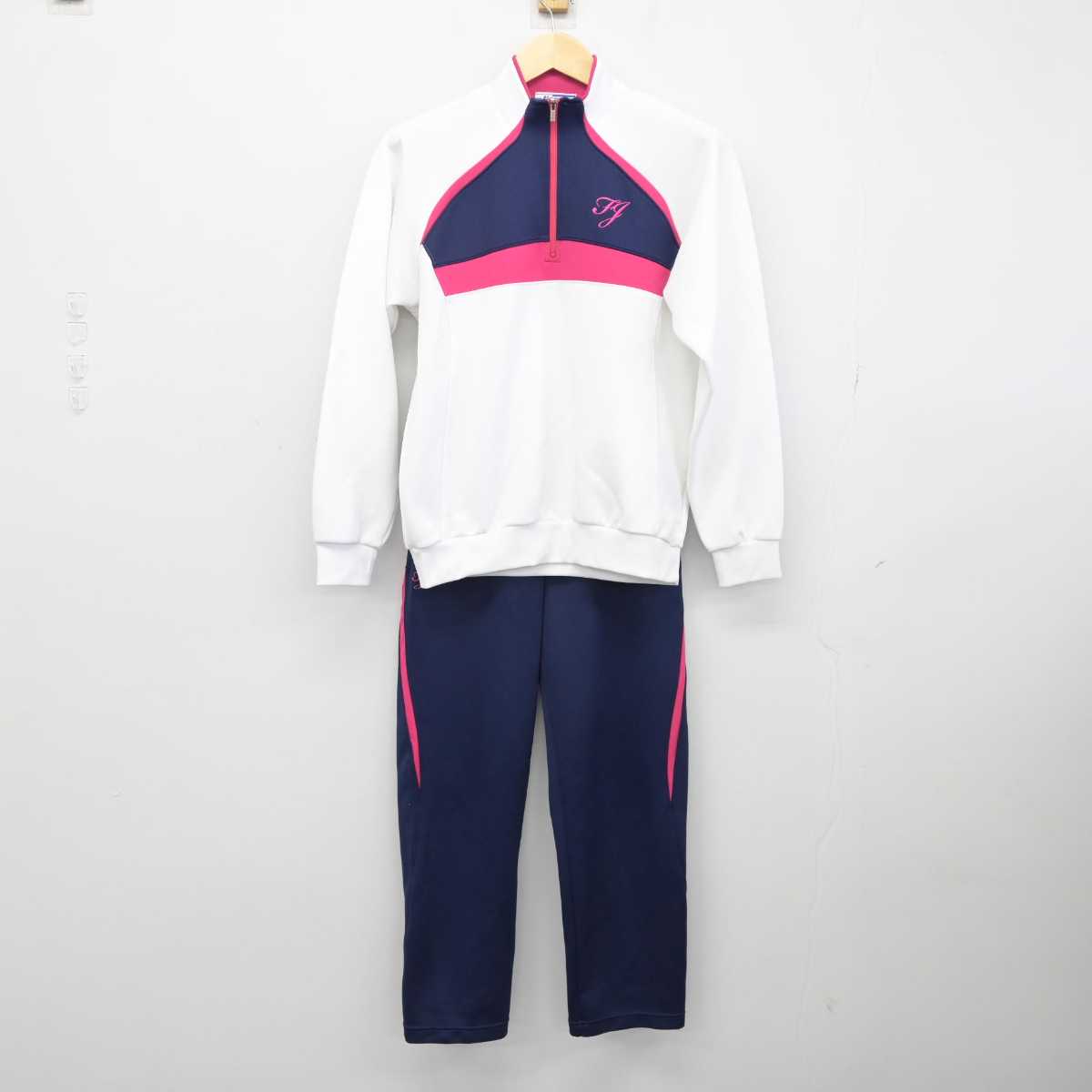 【中古】静岡県 藤枝順心中学校・高等学校 女子制服 3点 ジャージ 上・体操服 上・ジャージ 下 Sf052483 中古制服通販パレイド