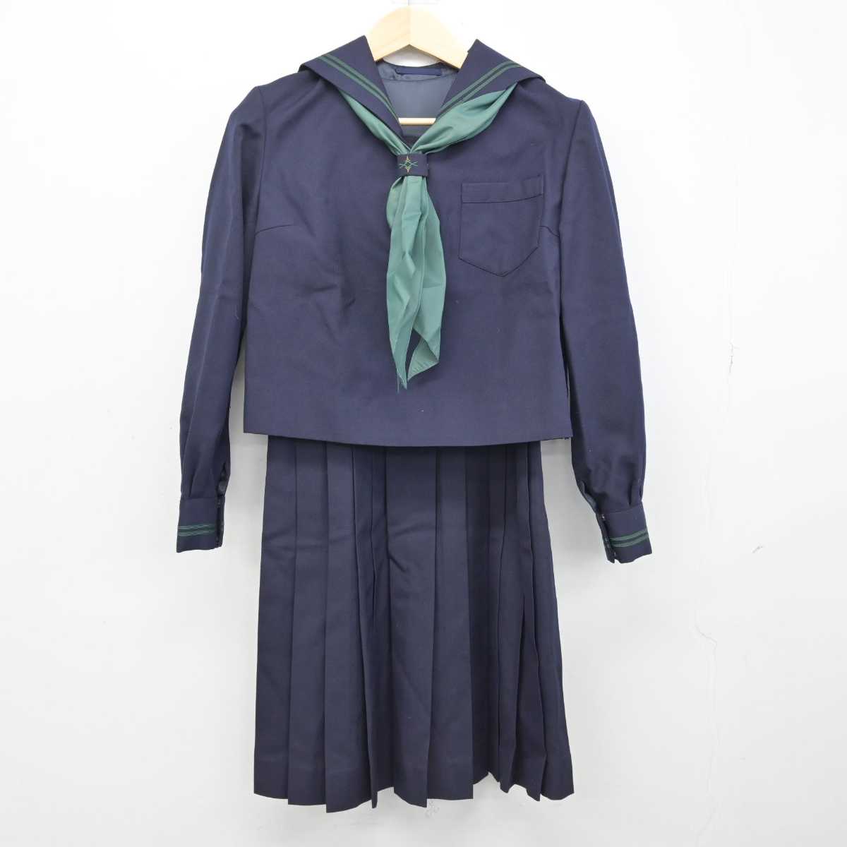 【中古】東京都 二松學舍大学附属高等学校 女子制服 3点 セーラー服・ジャンパースカート Sf052492 中古制服通販パレイド
