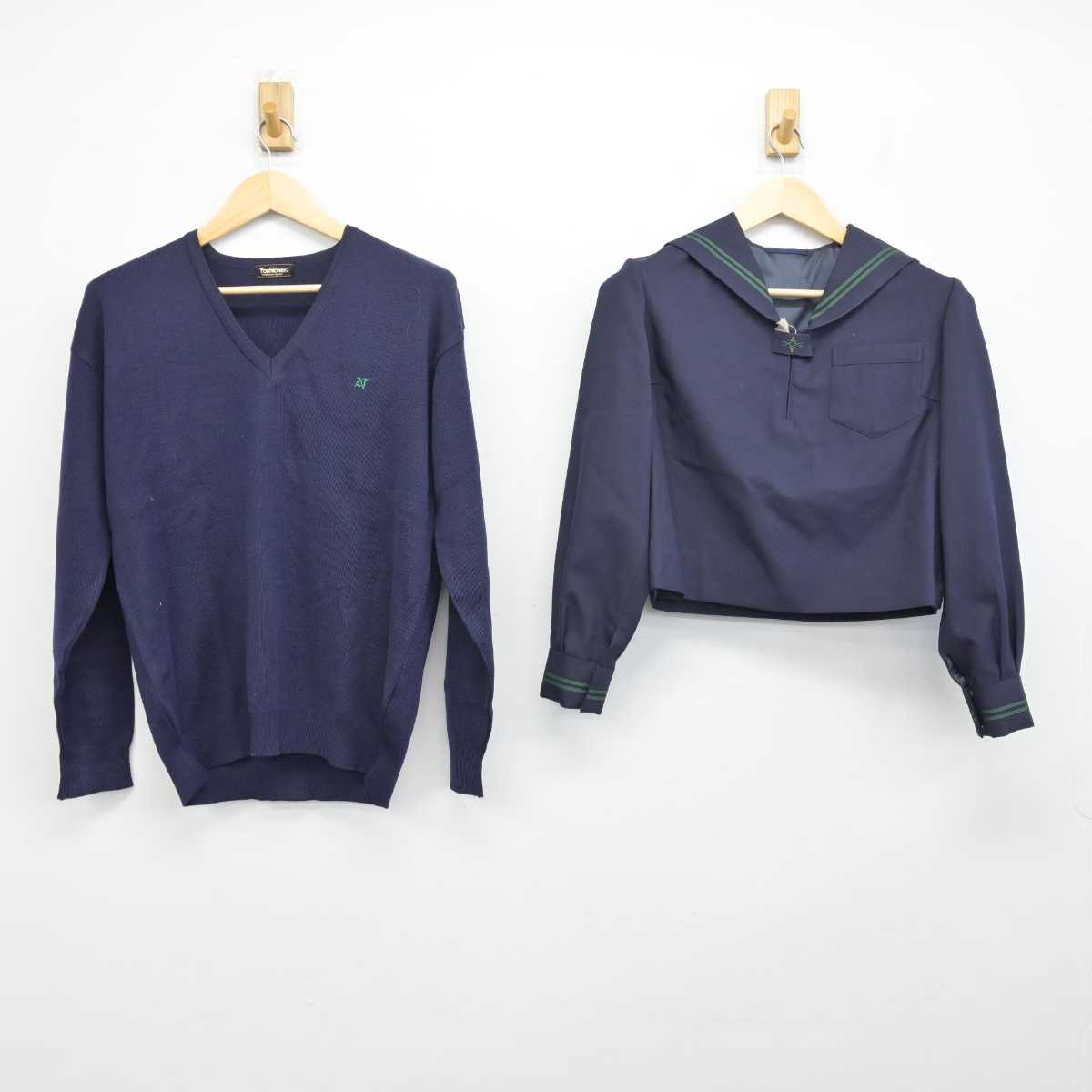 【中古】東京都 二松學舍大学附属高等学校 女子制服 2点 セーラー服・ニット Sf052493 中古制服通販パレイド