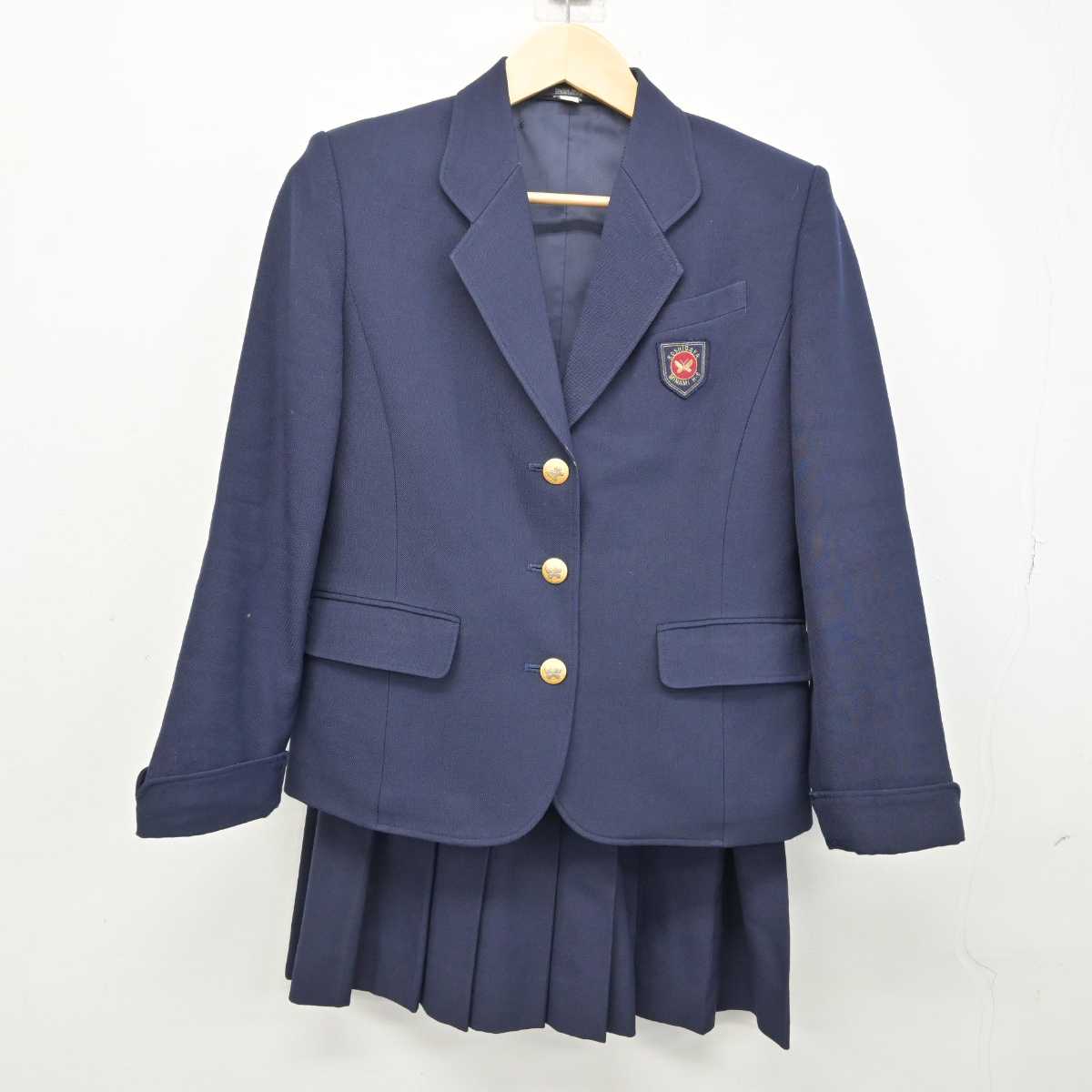 【中古】埼玉県 越谷南高等学校 女子制服 4点 ブレザー・ベスト・スカート Sf052562 中古制服通販パレイド