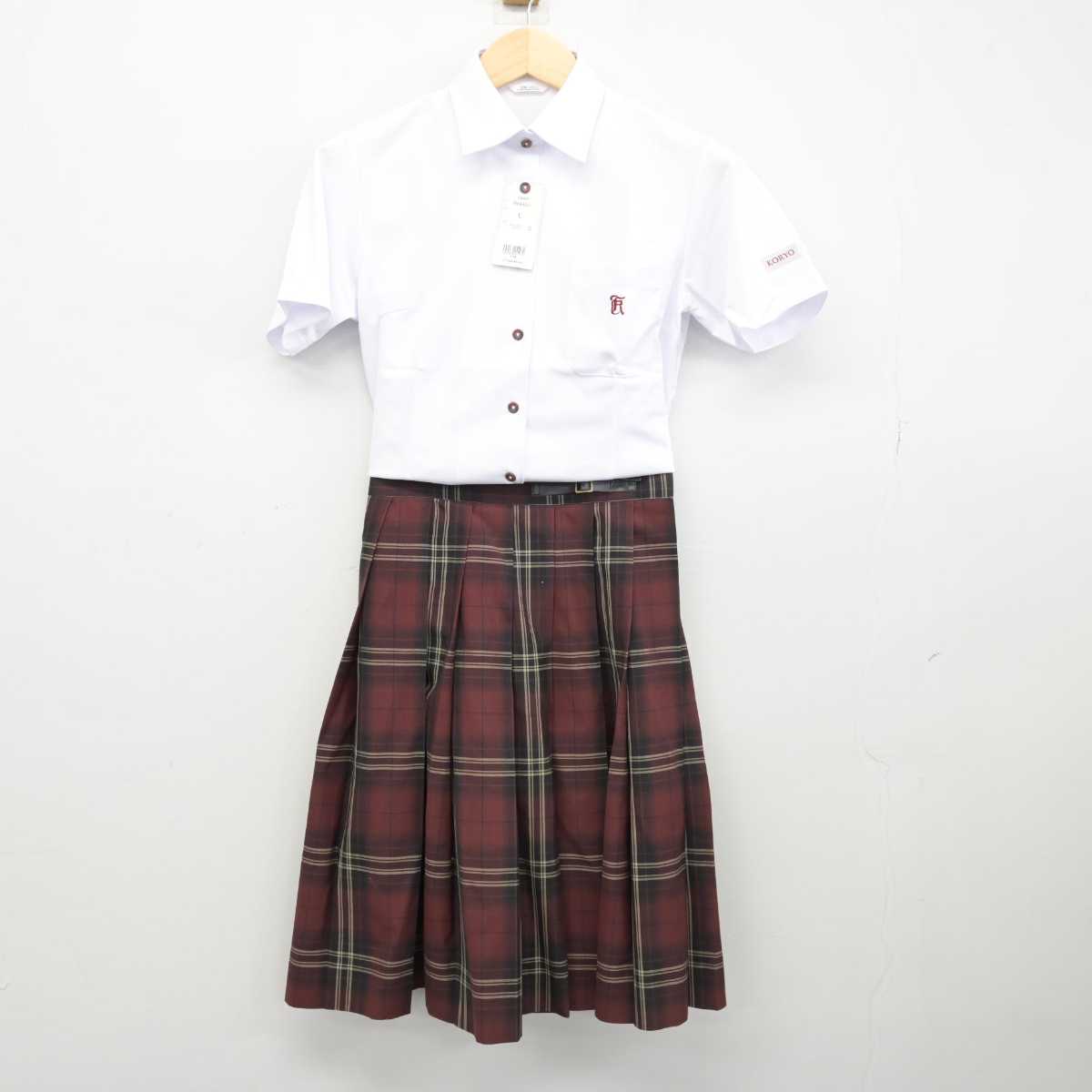 【中古】広島県 広陵高等学校 女子制服 2点 シャツ・スカート Sf052610 中古制服通販パレイド