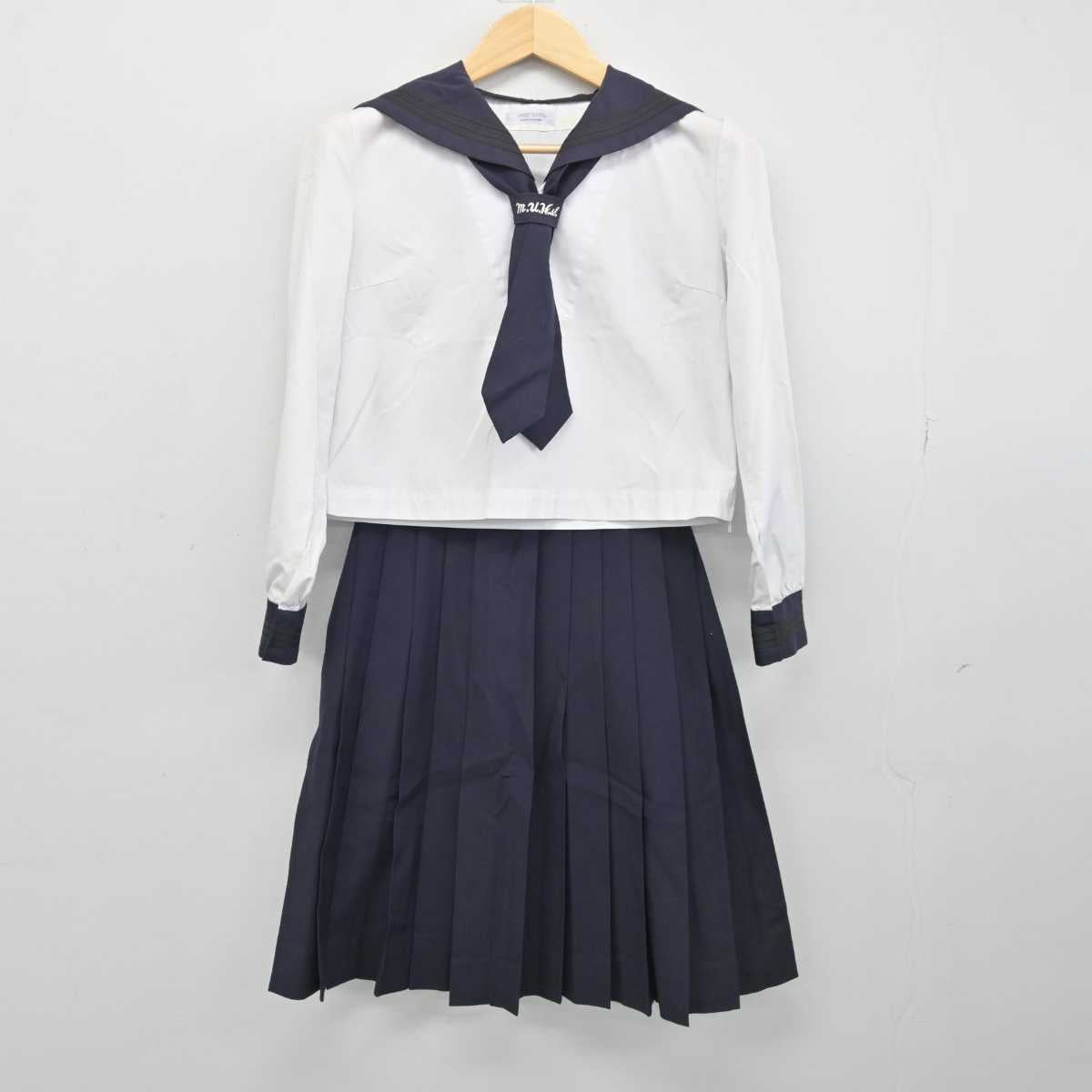 【中古】埼玉県 さいたま市立浦和高等学校 女子制服 3点 セーラー服・スカート Sf052622 中古制服通販パレイド