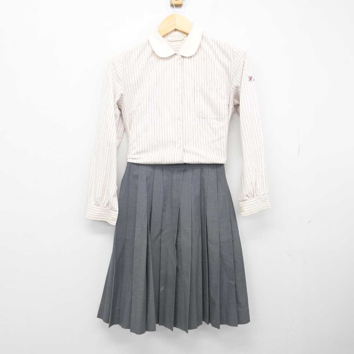 【中古】愛知県 半田農業高等学校 女子制服 3点 シャツ・シャツ・スカート Sf052779 中古制服通販パレイド