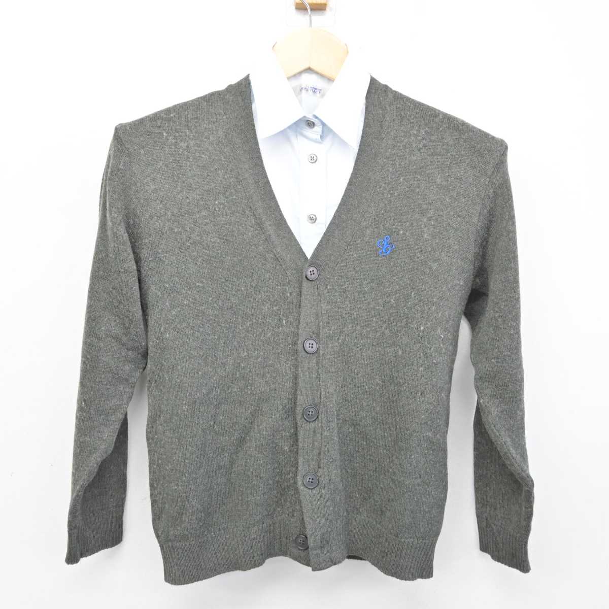 【中古】福島県 聖光学院高等学校 女子制服 2点 ニット・シャツ Sf052867 中古制服通販パレイド