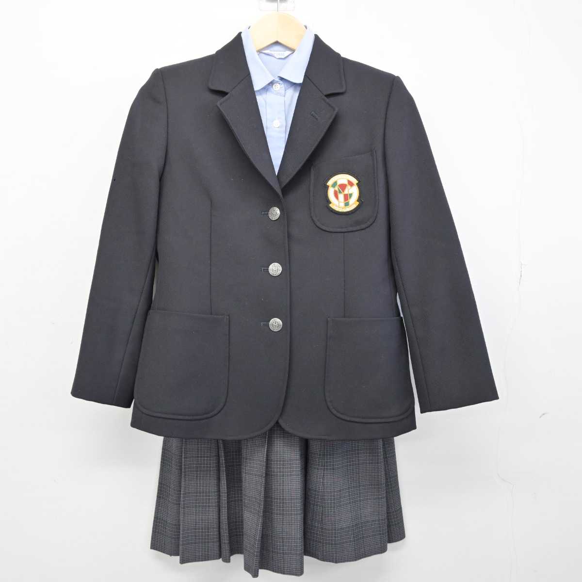 【中古】東京都 朋優学院高等学校 女子制服 3点 ブレザー・シャツ・スカート Sf053038 中古制服通販パレイド