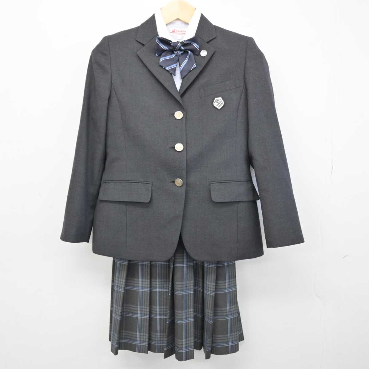 【中古】東京都 国本女子高等学校 女子制服 5点 ブレザー・シャツ・スカート Sf053199 中古制服通販パレイド