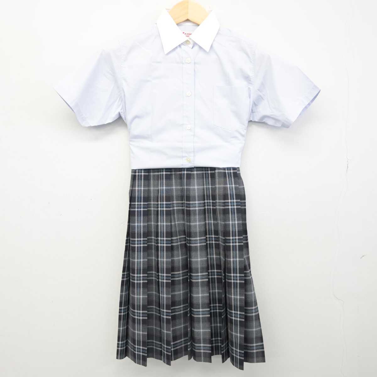 【中古】東京都 国本女子高等学校 女子制服 3点 シャツ・シャツ・スカート Sf053201 中古制服通販パレイド