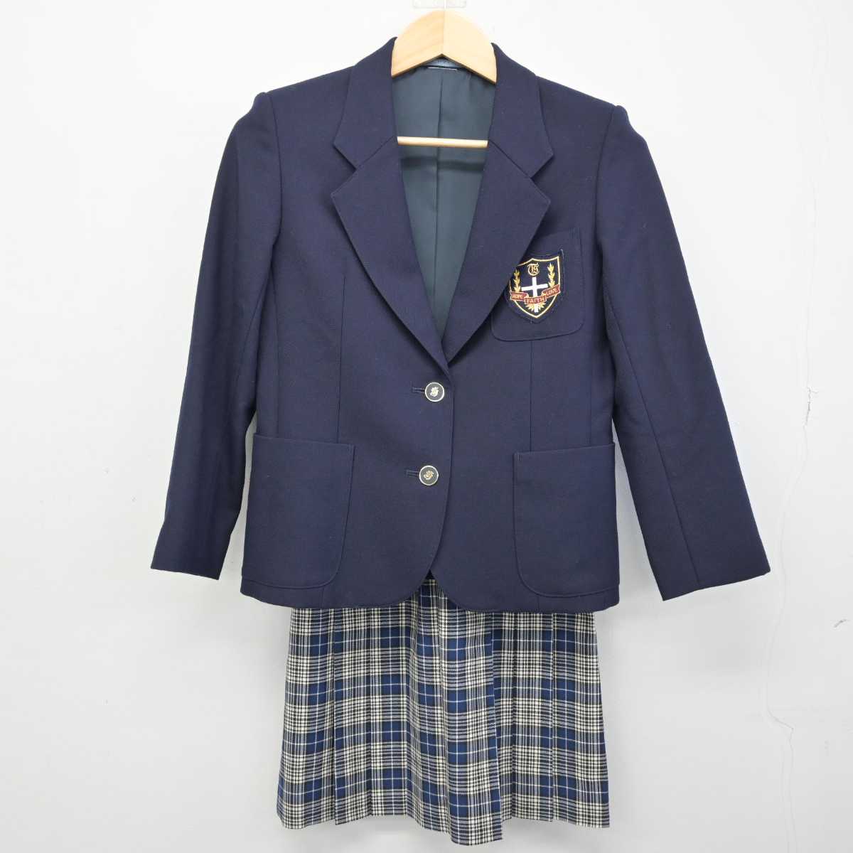 【中古】東京都 玉川聖学院高等部 女子制服 2点 ブレザー・スカート Sf053207 中古制服通販パレイド
