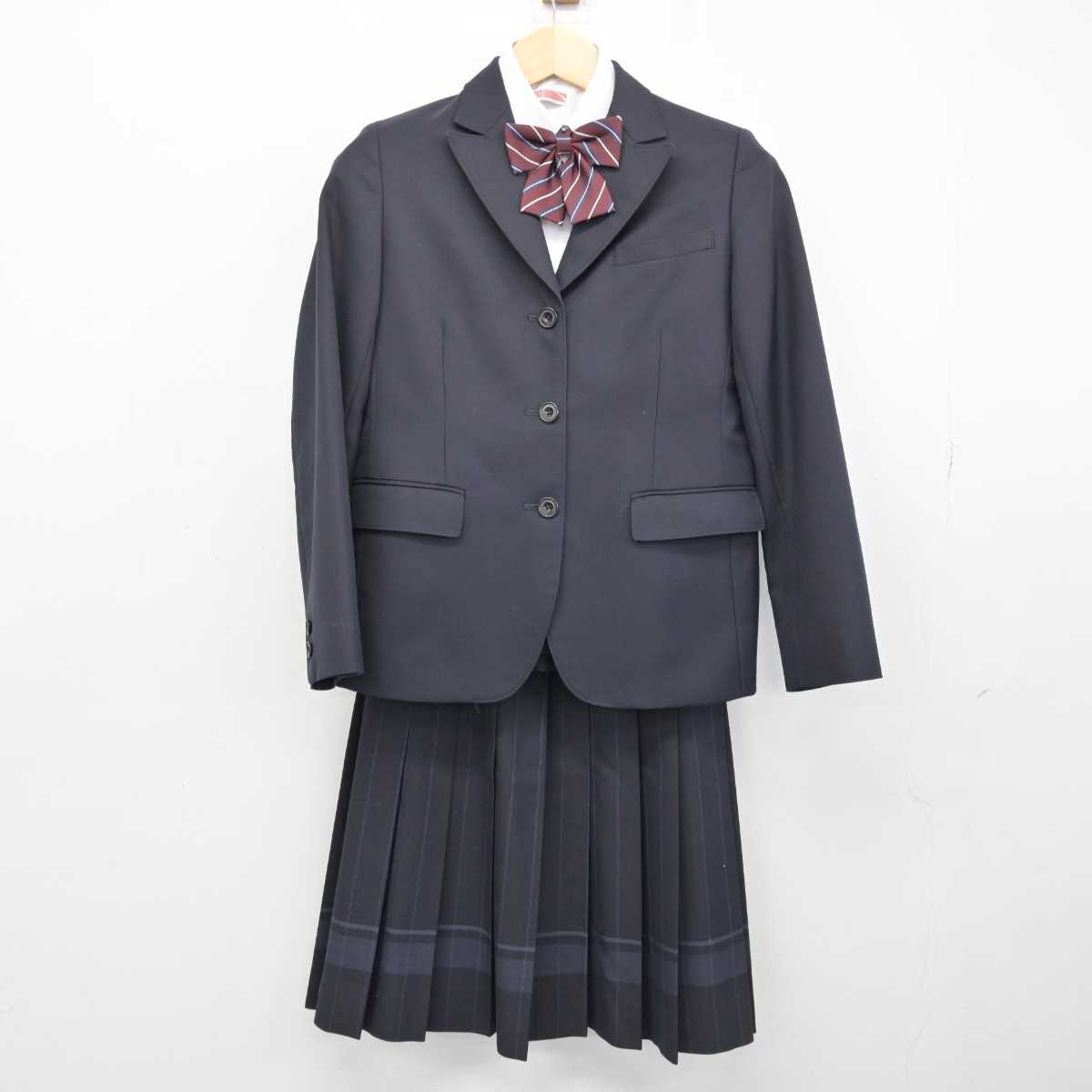 【中古】北海道 北海道大麻高等学校 女子制服 4点 ブレザー・シャツ・スカート Sf053250 中古制服通販パレイド