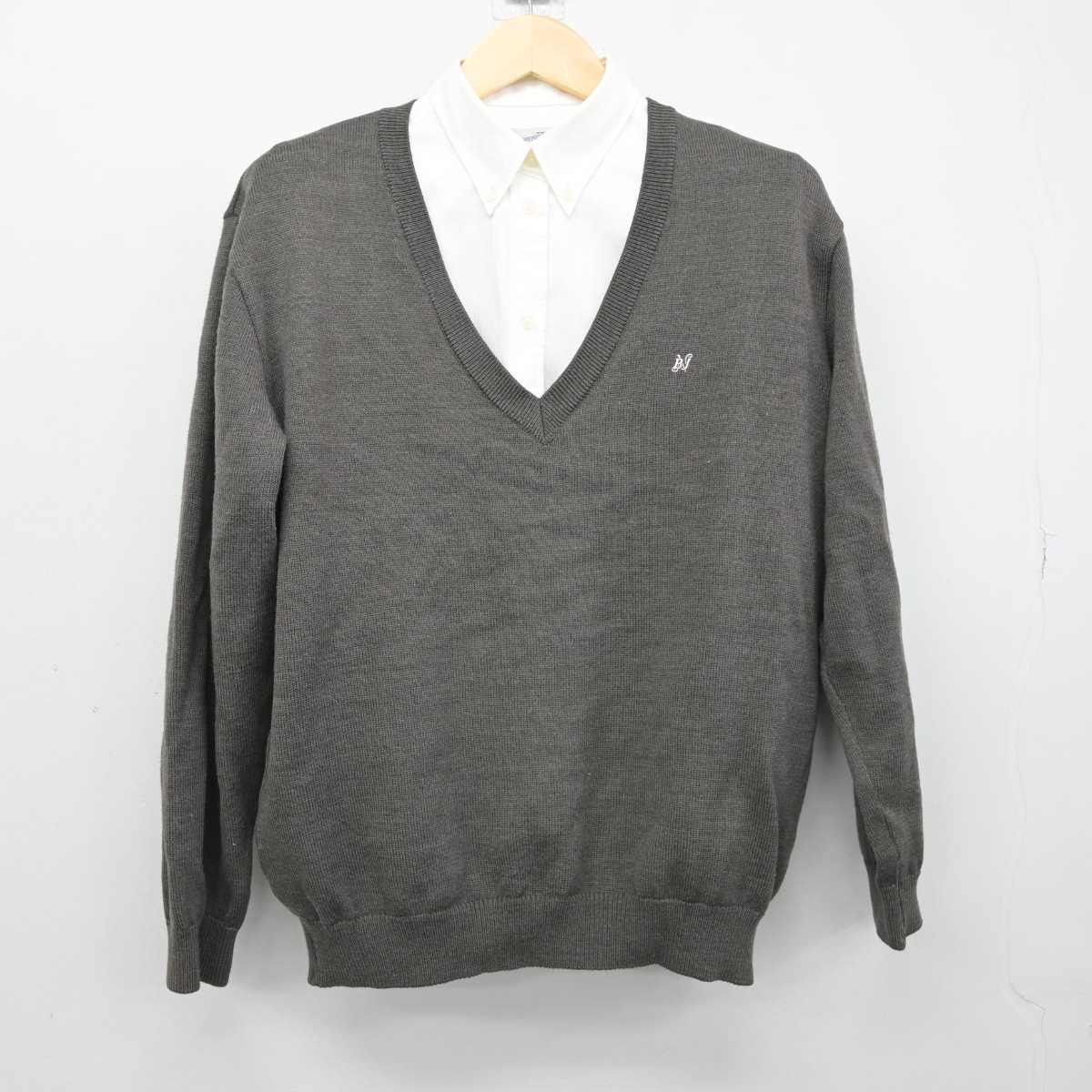【中古】東京都 日本大学豊山女子中学校・高等学校 女子制服 3点 ニット・シャツ Sf053426 中古制服通販パレイド